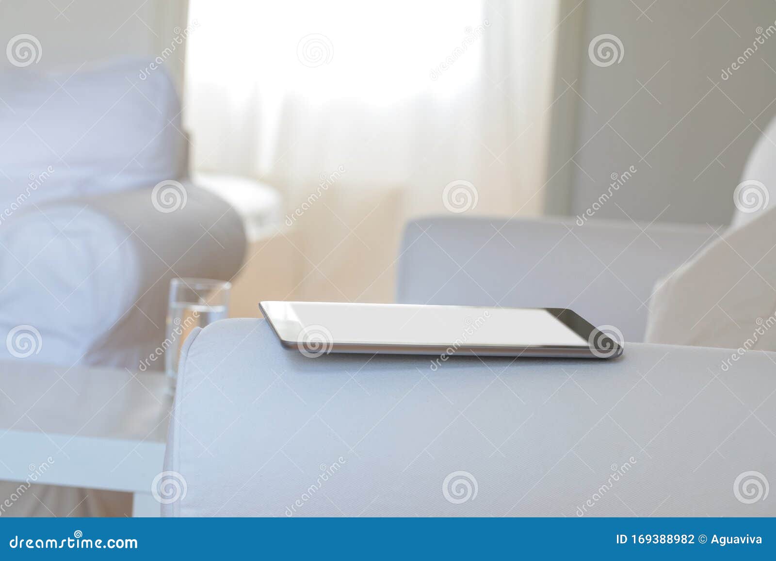 Present Technology Devices in Situ Stock Photo - Image of blank ...