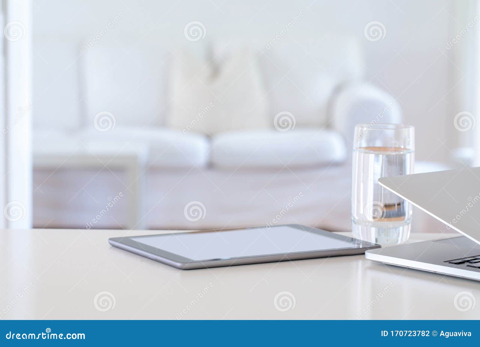Present Technology Devices in Situ Stock Photo - Image of media ...