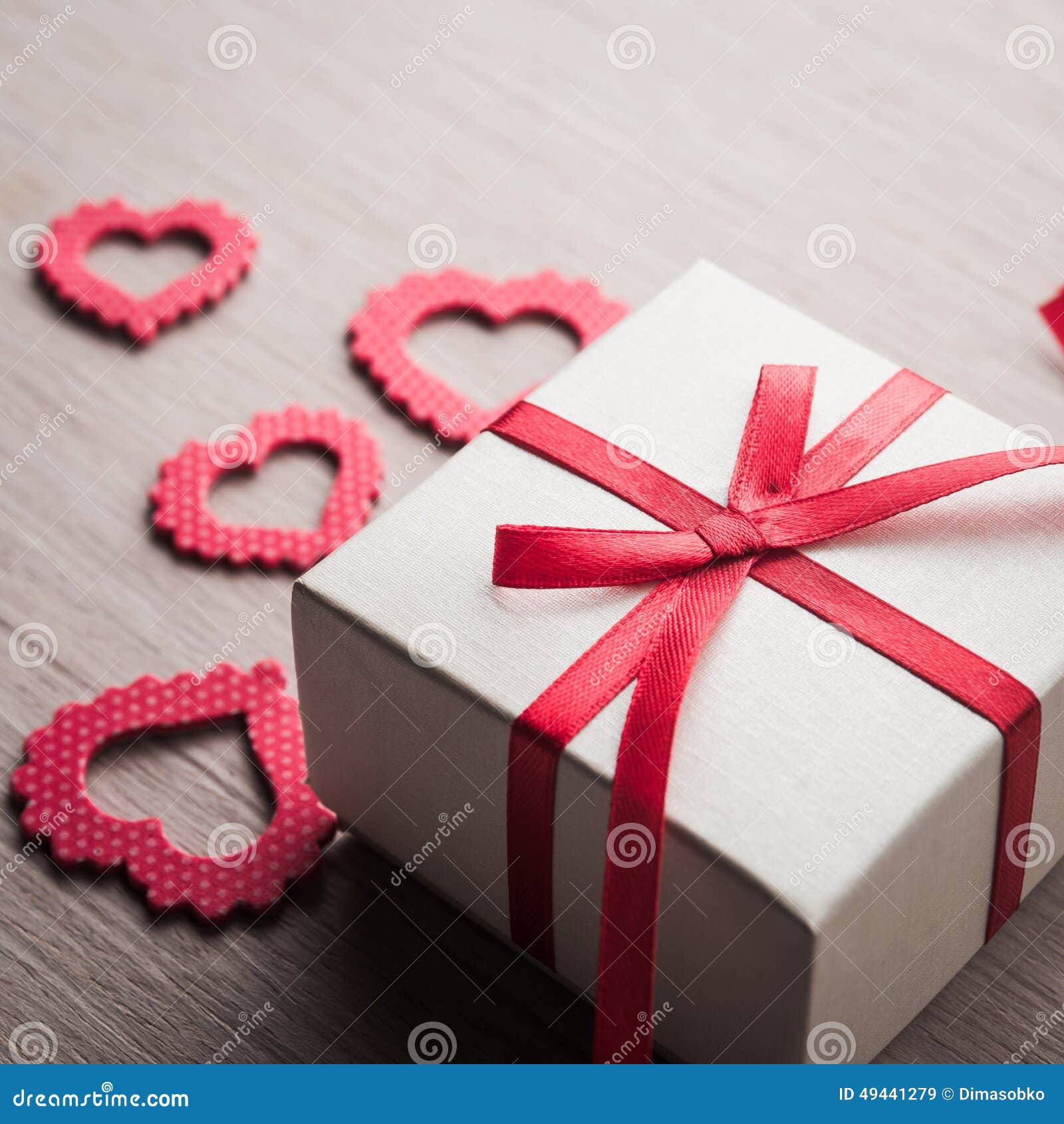 Present for Valentine Day stock image. Image of greeting - 49441279