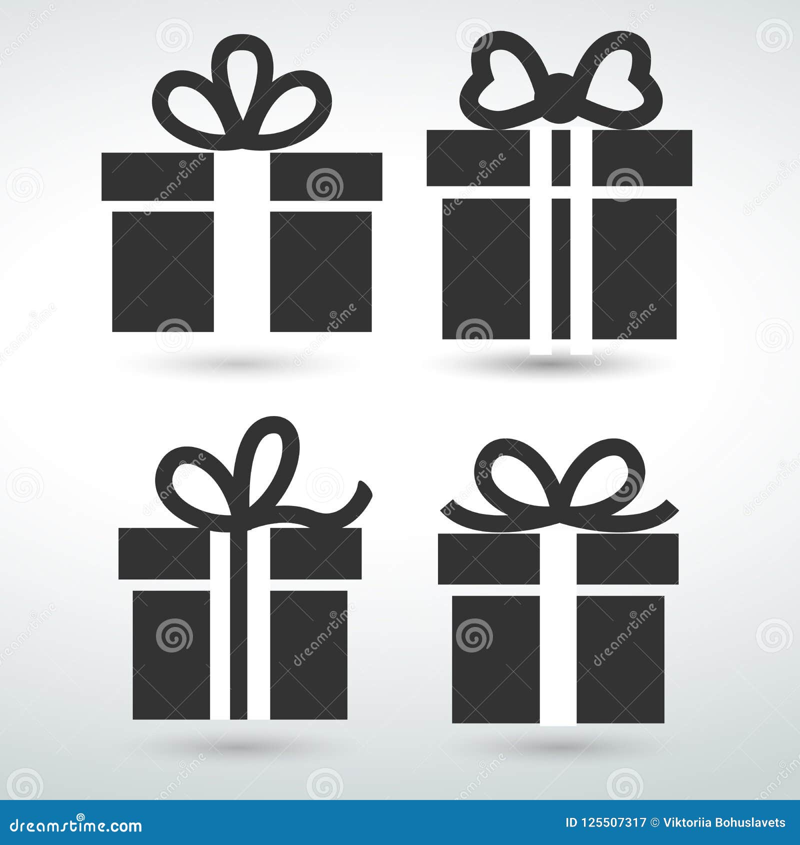 Present Vector Icon Isolated Vector on a White Background Stock ...