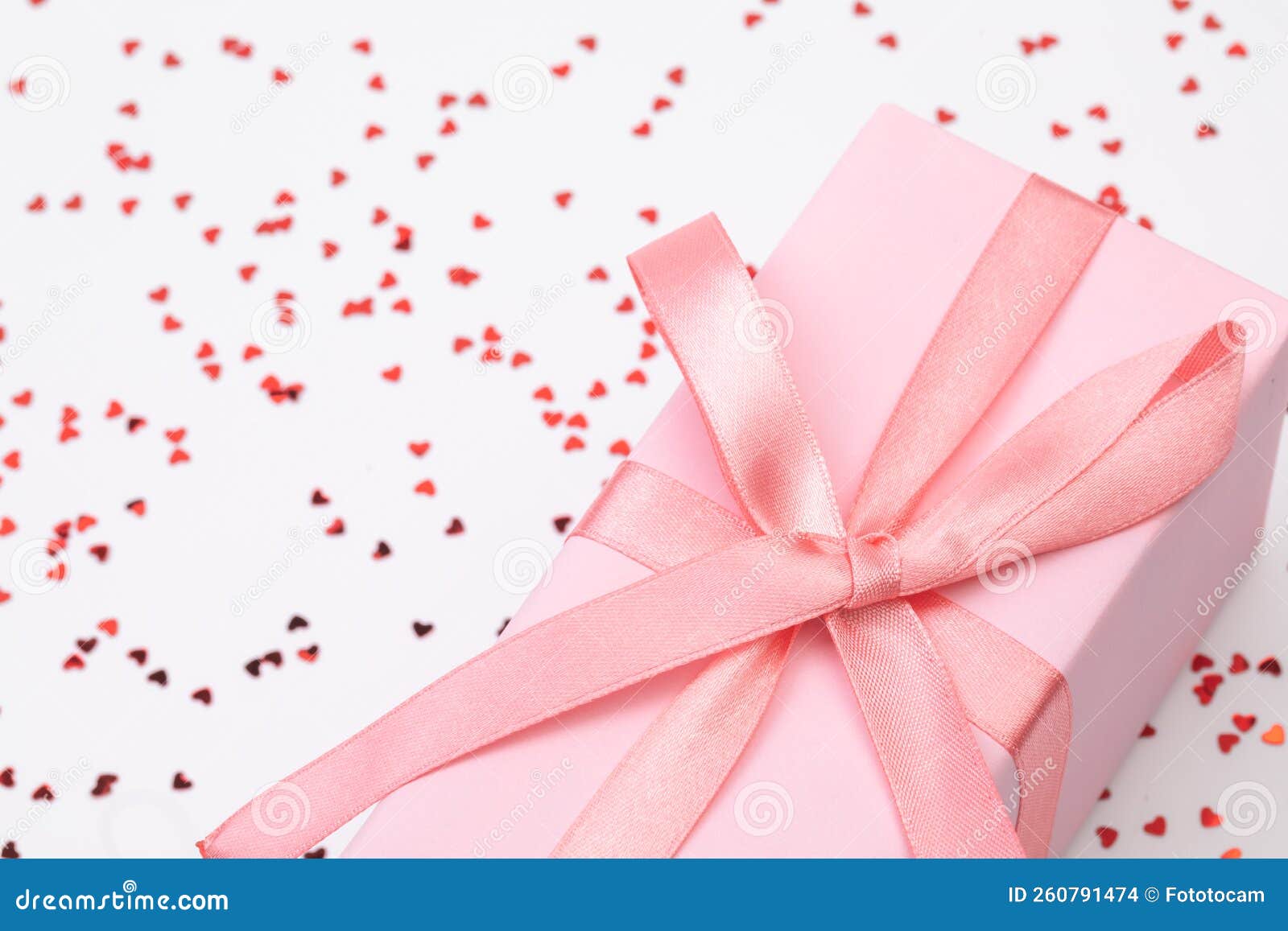 Present on White Background with Sparkles Text Place- Image Stock Photo ...