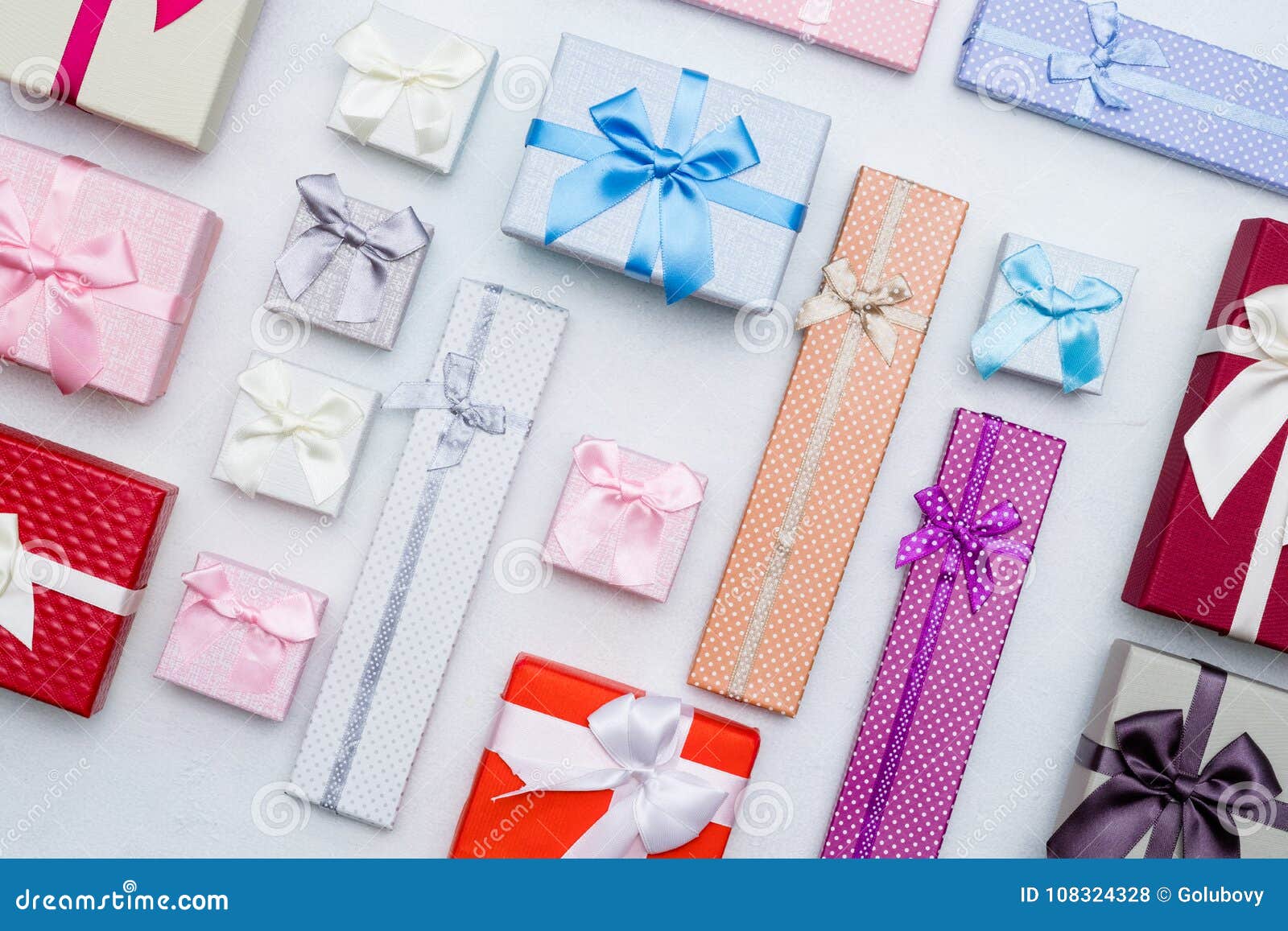 Present Wrapping Craft Creative Idea Boxes Design Stock Photo - Image ...