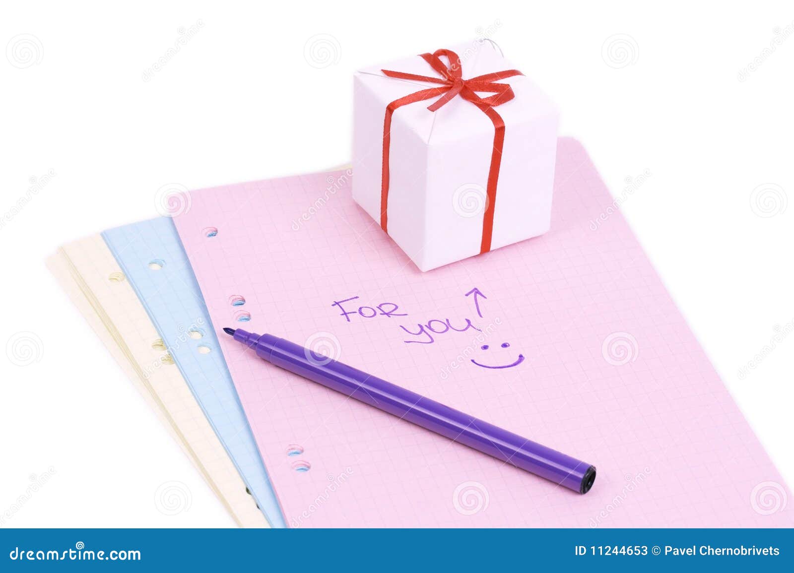 Present for you stock image. Image of blank, office, present - 11244653