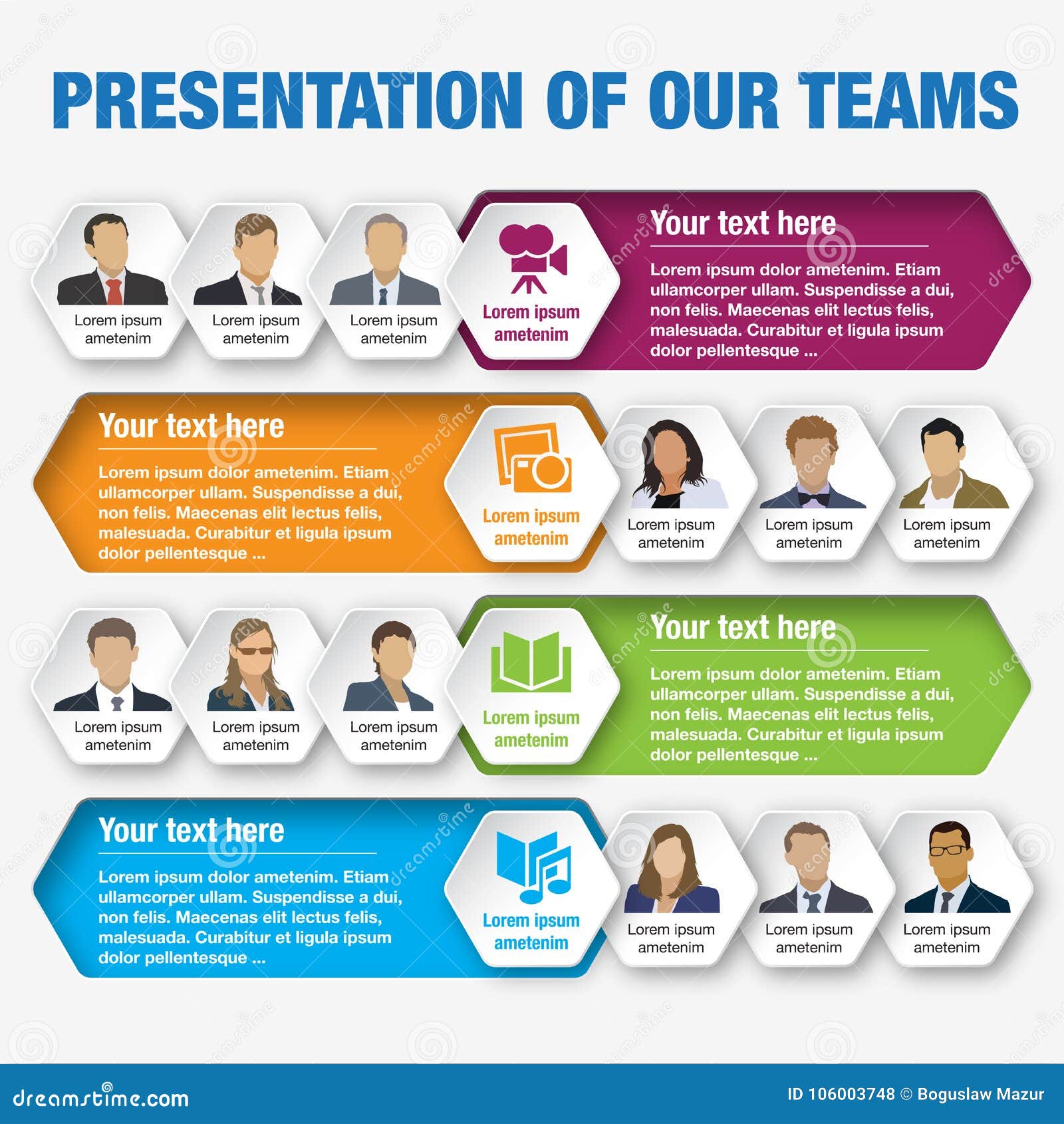 Presentación de equipos ilustración del vector. Ilustración de ...