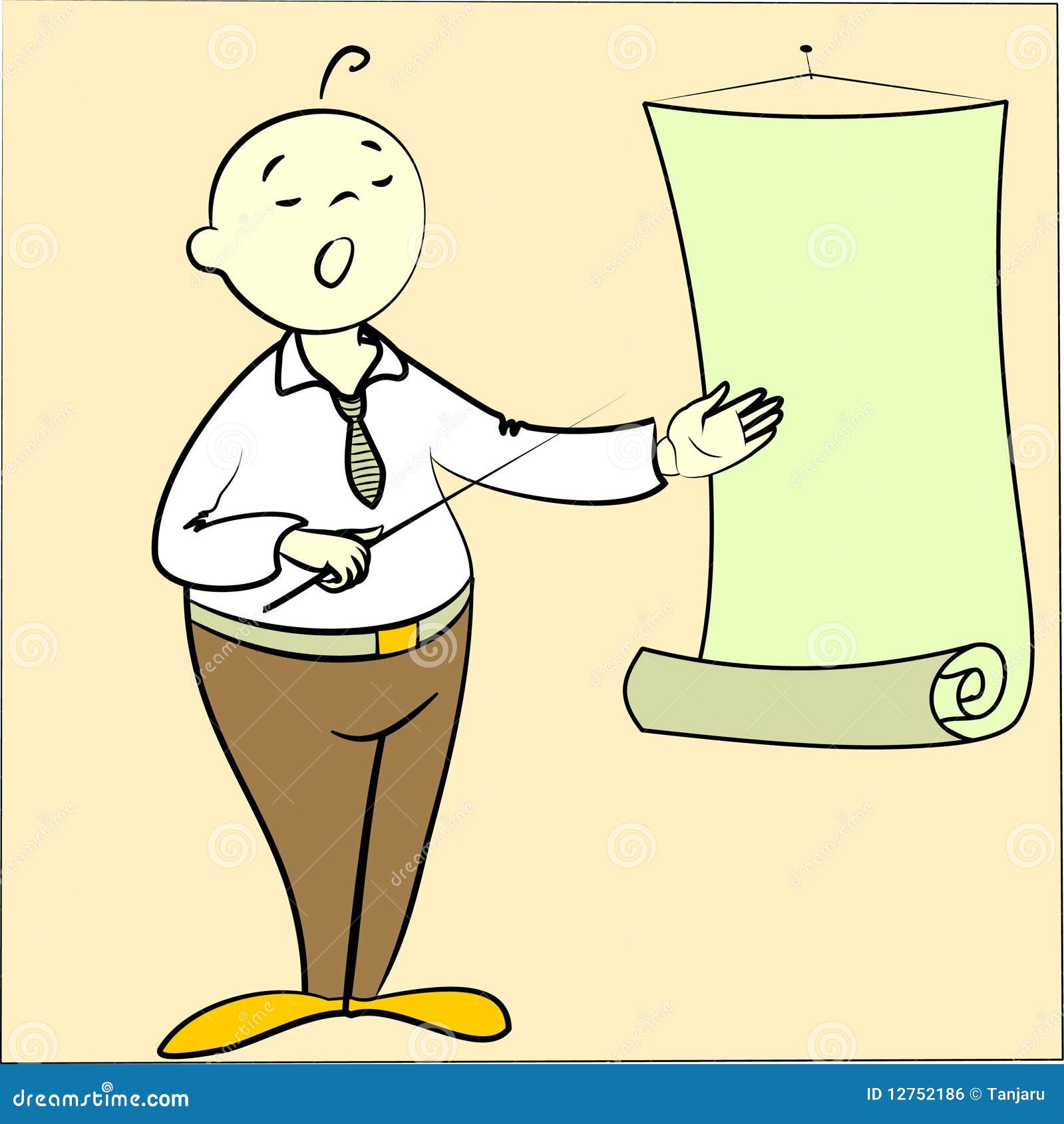 Presentation stock vector. Illustration of proud, self - 12752186