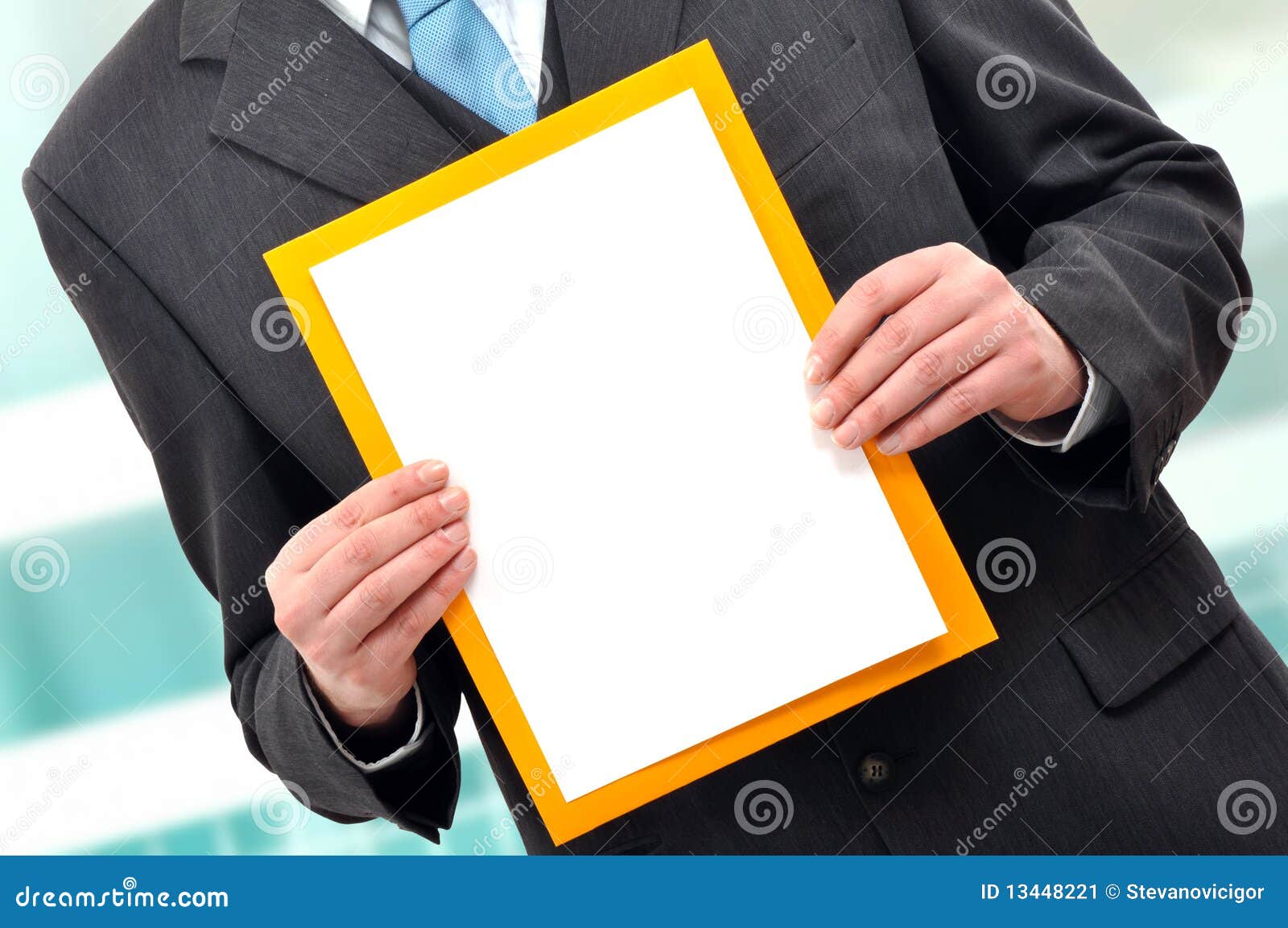 Presentation stock image. Image of hands, list, paper - 13448221