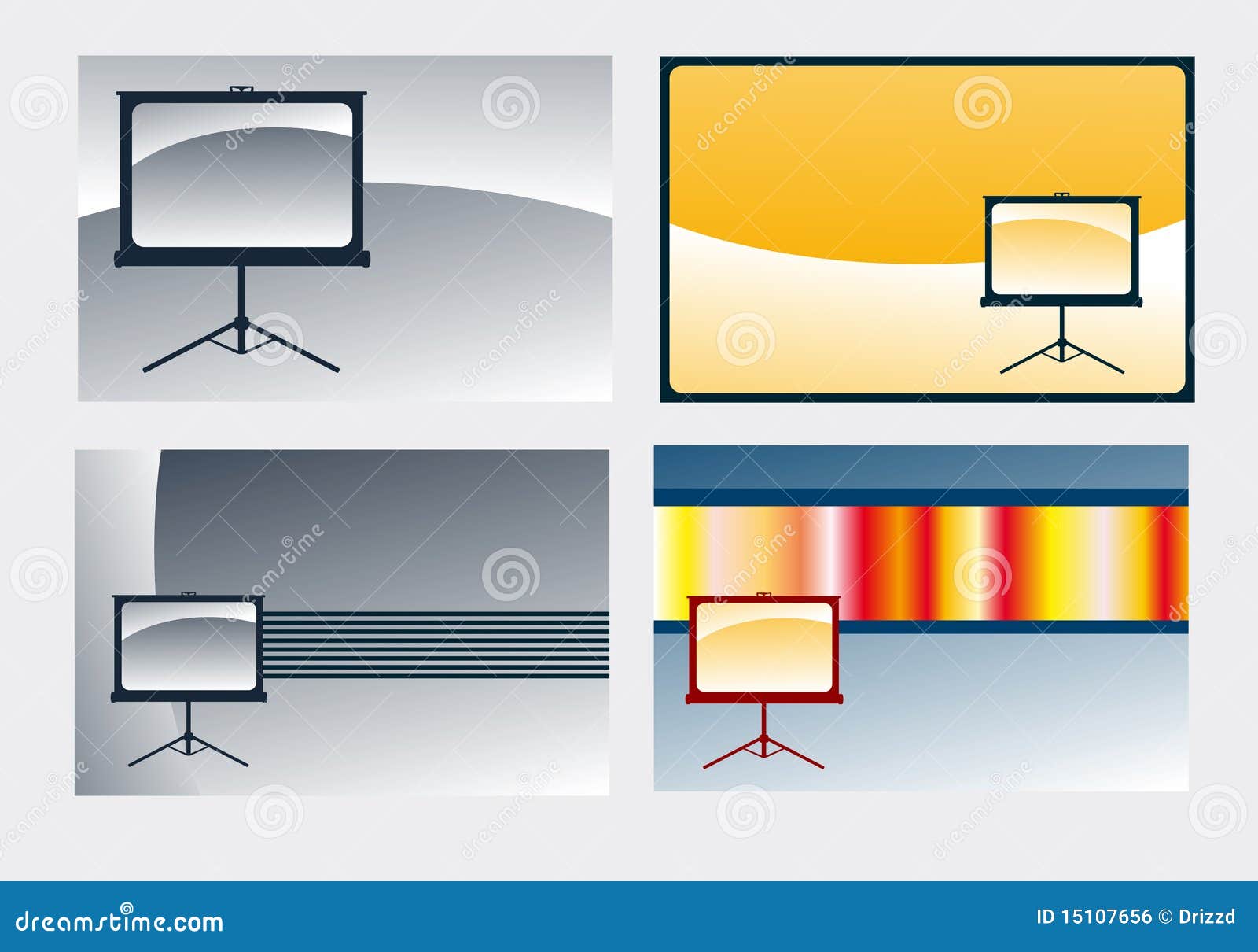 Presentation stock vector. Illustration of canvas, frame - 15107656