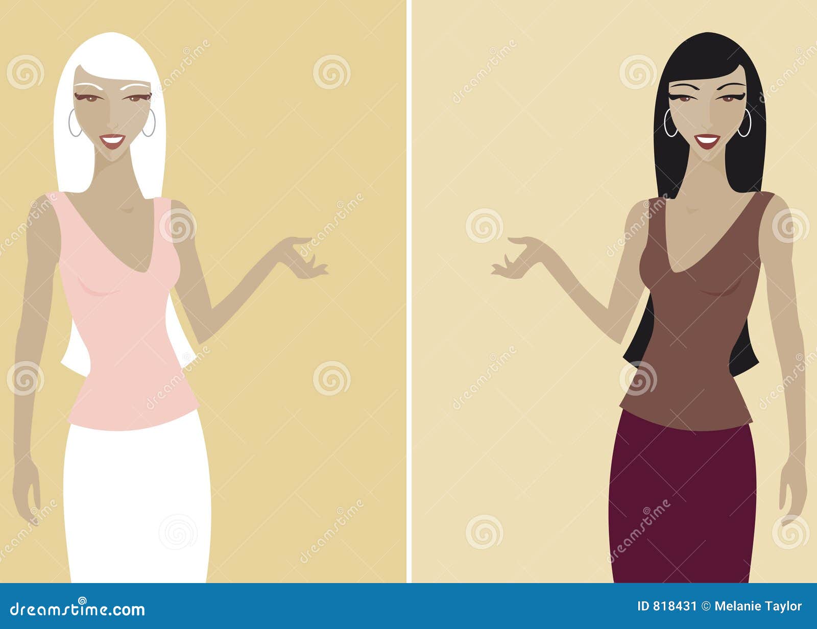 Presentation stock vector. Illustration of girl, women - 818431