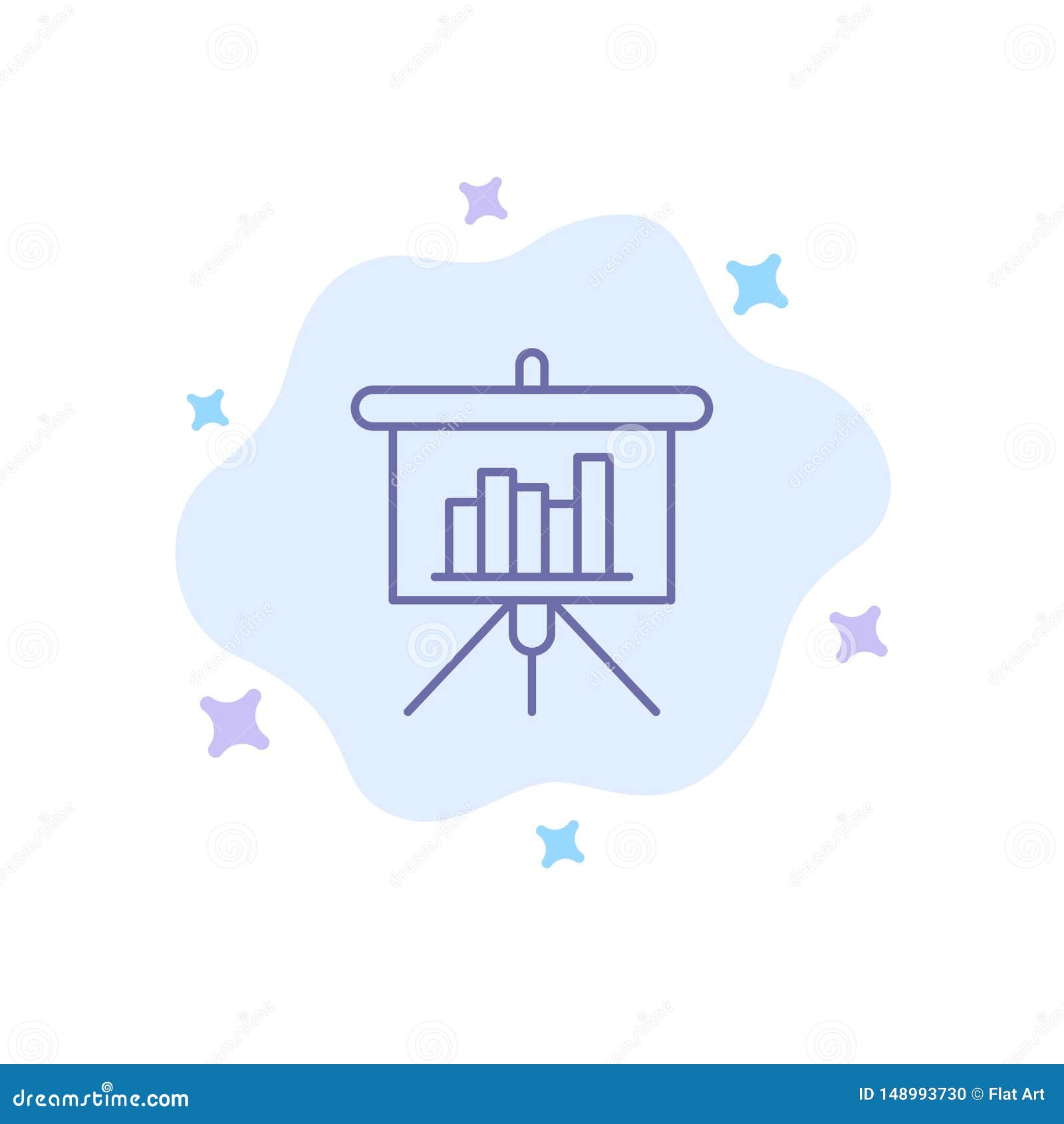 Presentation, Blackboard, PowerPoint, Report Blue Icon on Abstract ... Presentation, Blackboard, PowerPoint, Report Blue Icon on Abstract ...