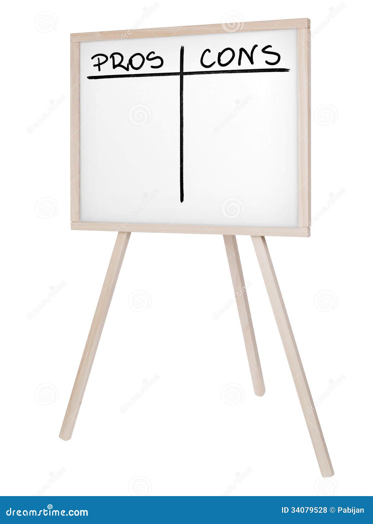 Blank Pros And Cons Chart