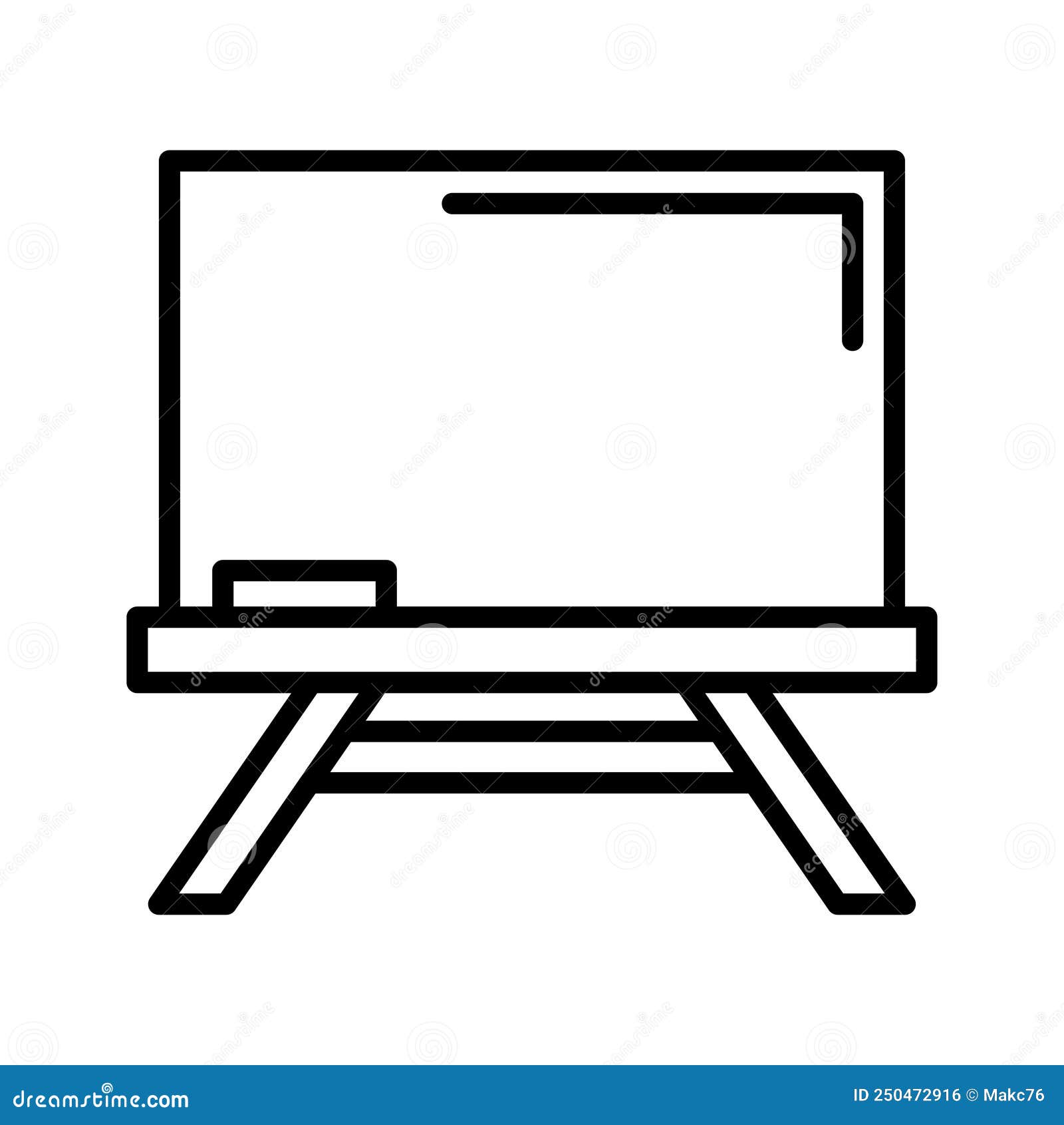 Presentation Board Icon. Blackboard or Chalkboard Stock Vector ...