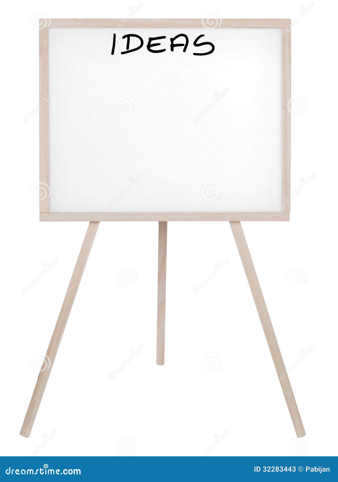 Presentation Board (white Board) with Ideas Sign Stock Image - Image of ...