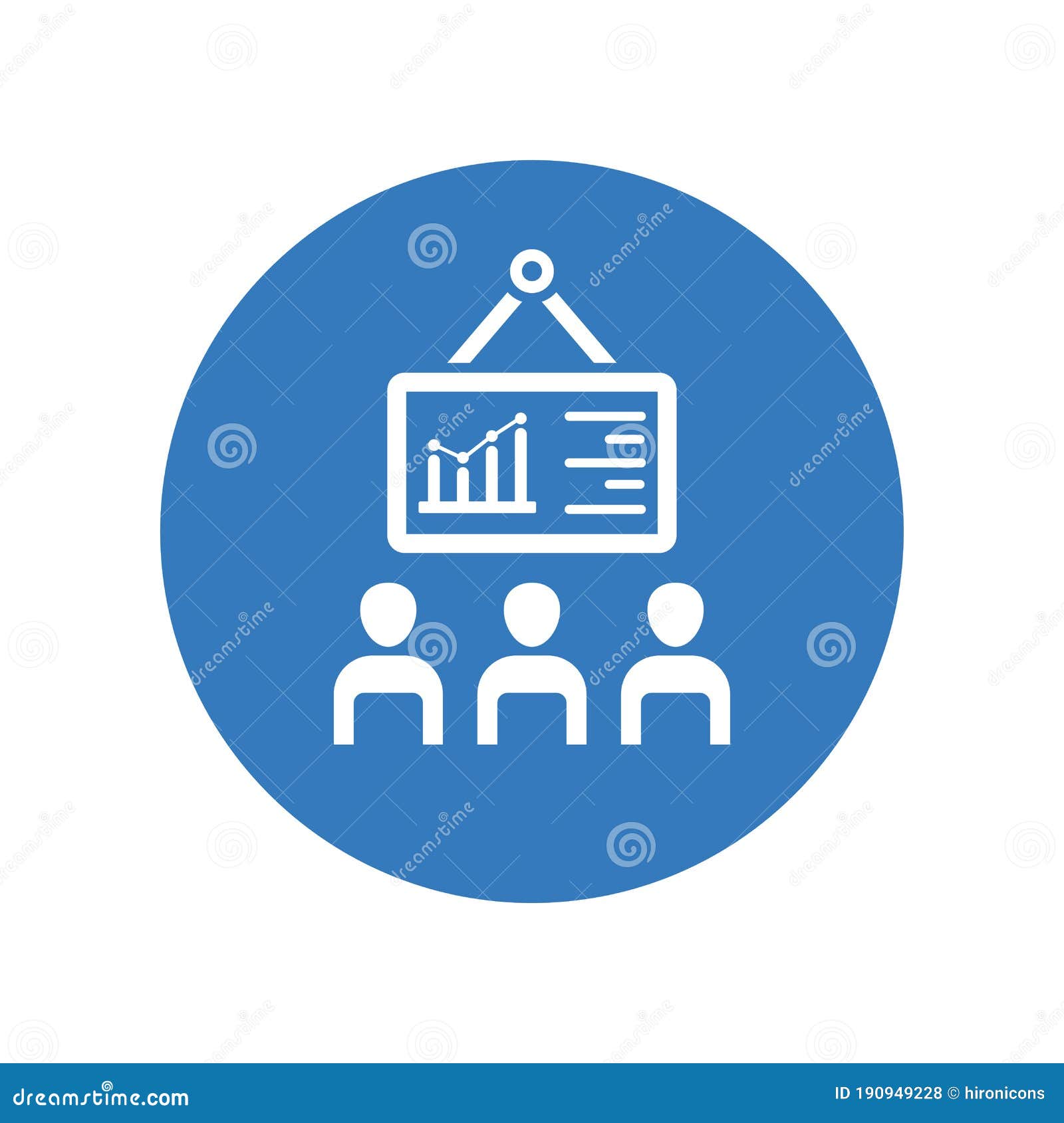 Business Class Icon / Blue Color Stock Vector - Illustration of ...