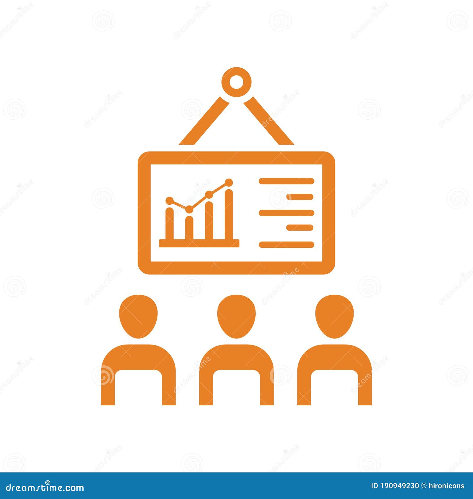 Business Class Icon / Orange Version Stock Vector - Illustration of ...