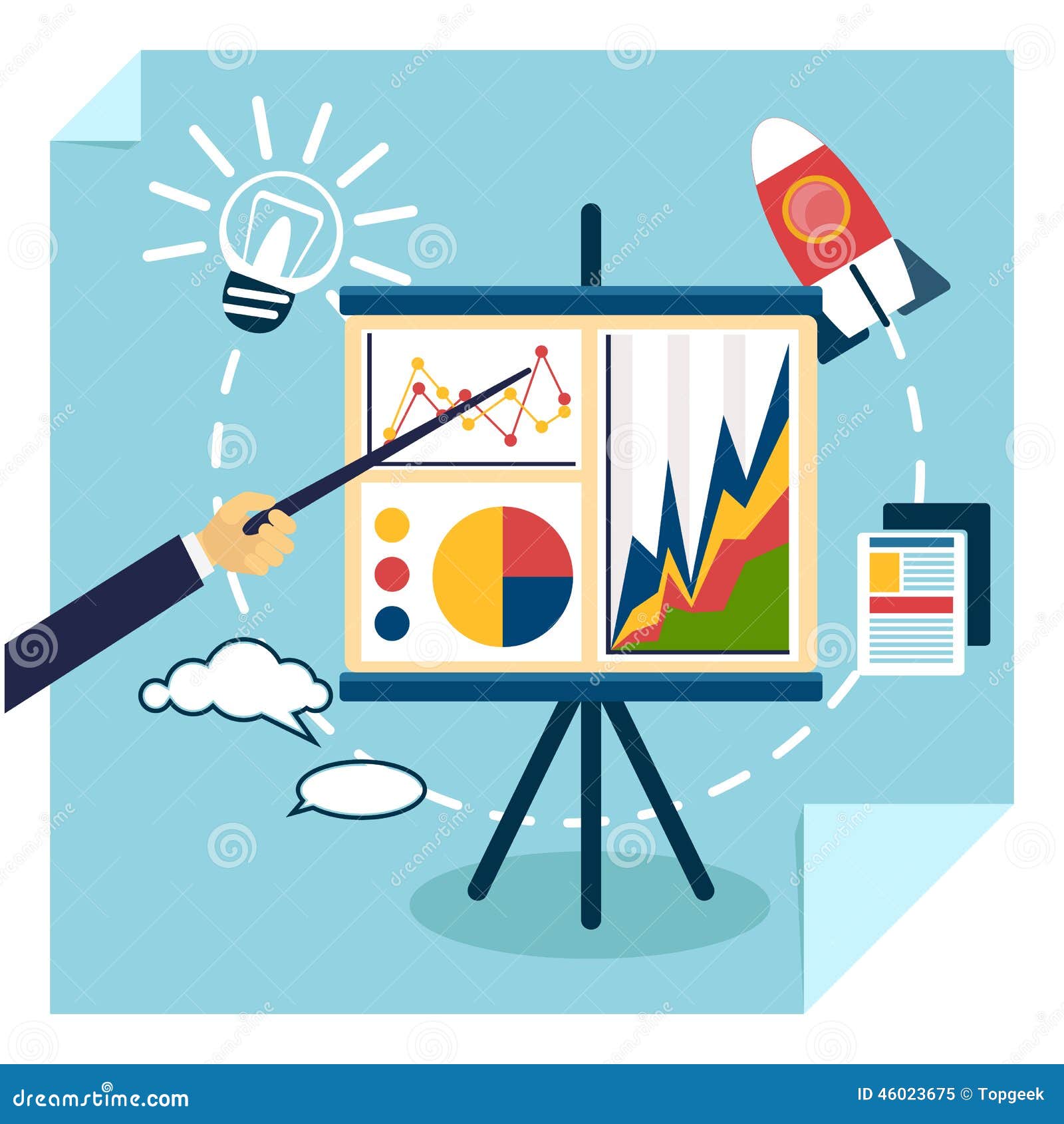 Presentation of Business Development Concept Stock Vector ...