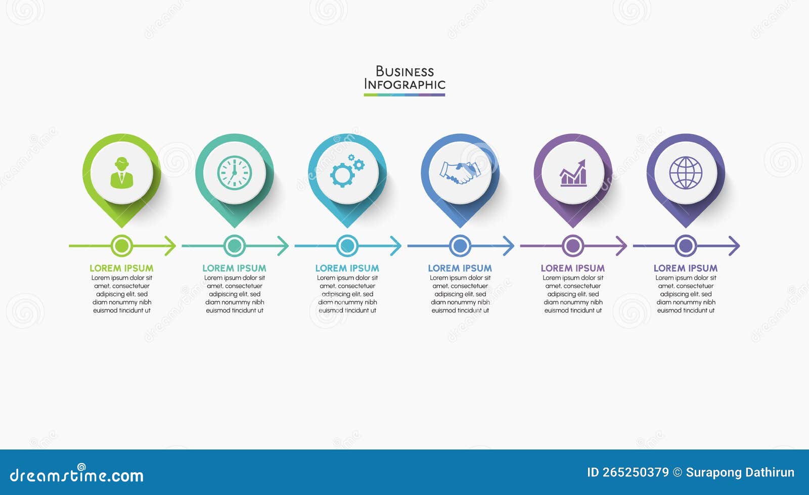 Presentation Business Infographic Template Stock Vector - Illustration ...