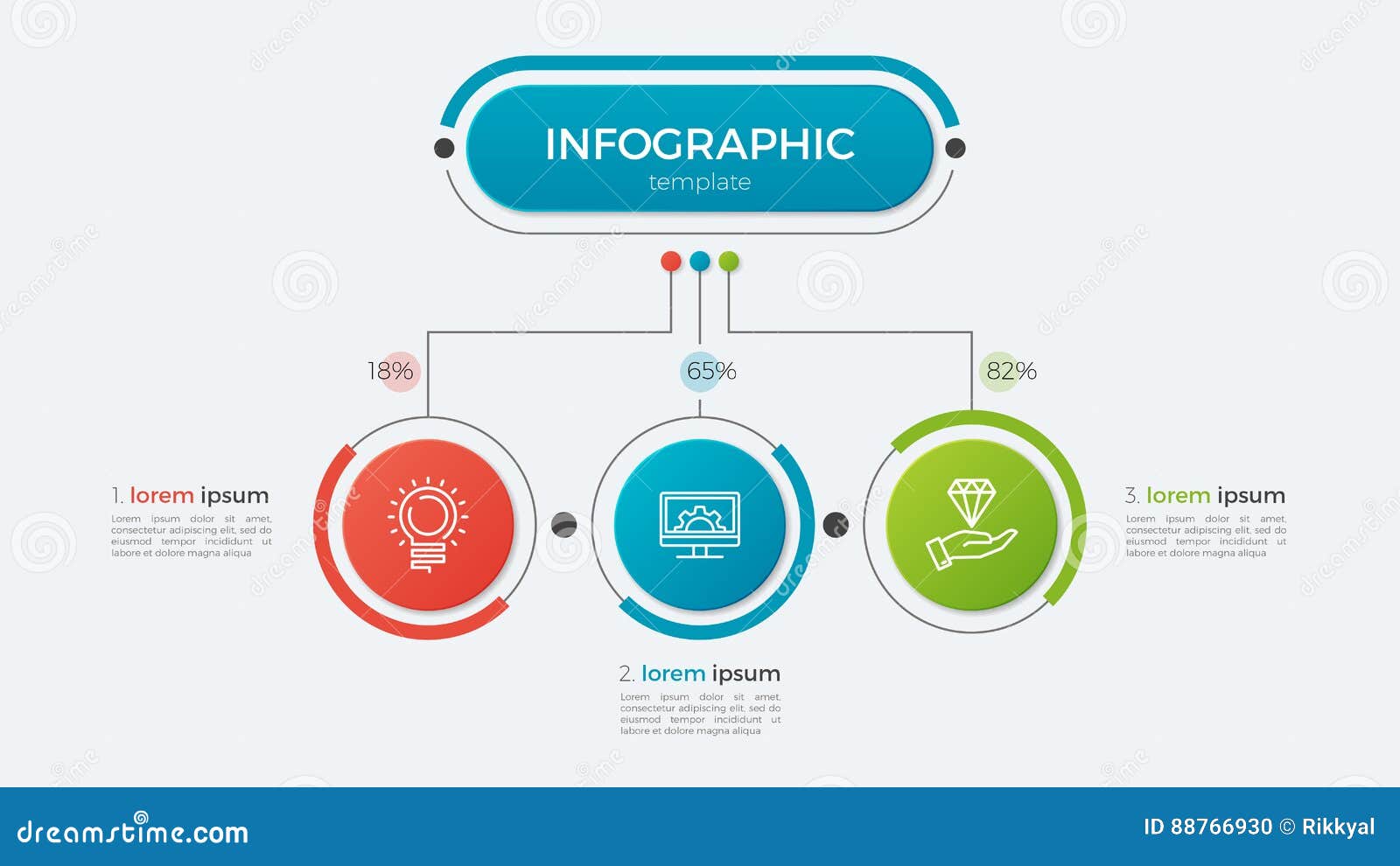 Presentation Business Infographic Template with 3 Options. Stock Vector ... Presentation Business Infographic Template with 3 Options. Stock Vector ...