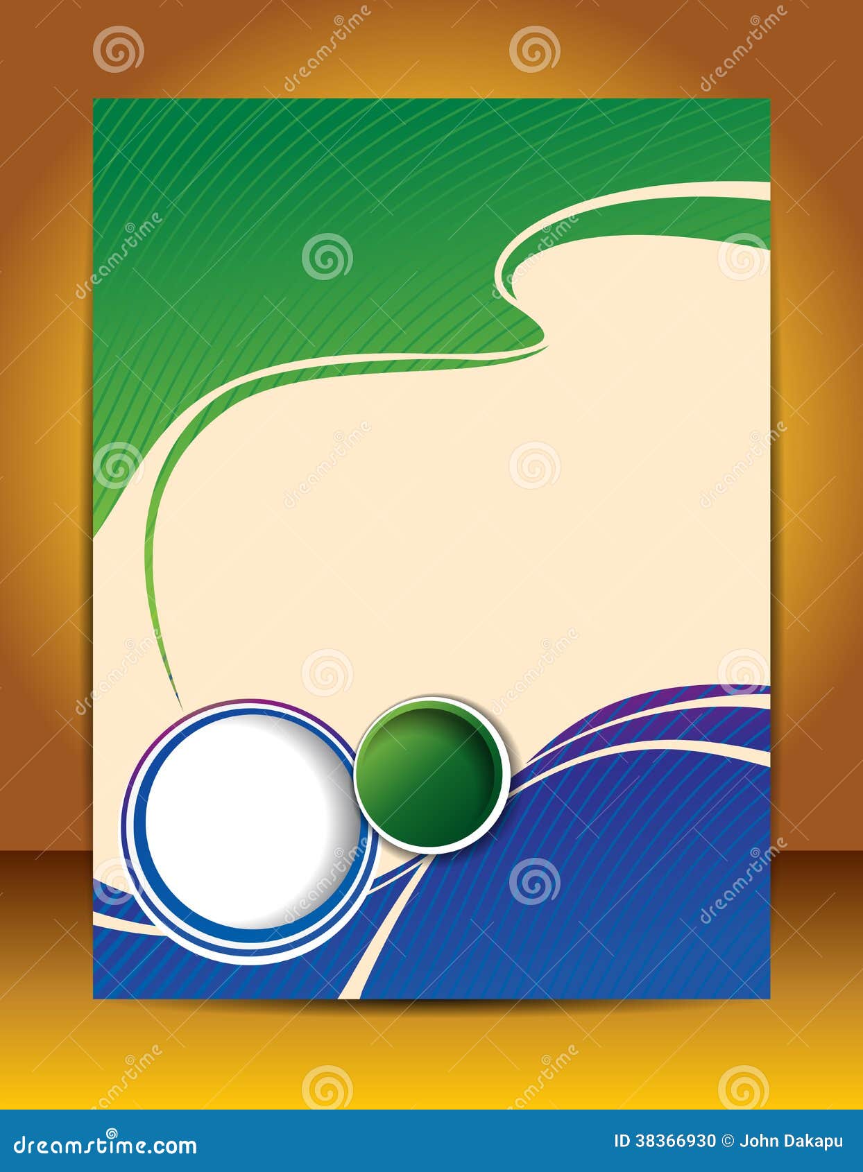 Presentation of Business Poster with Circle Stock Vector - Illustration ...