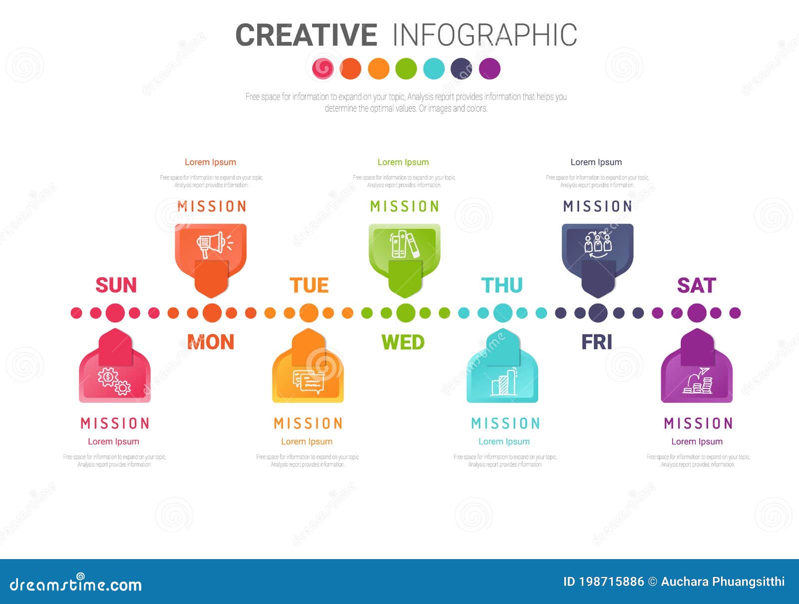 Presentation Business Timeline Business for 7 Day for Workflow Layout ...