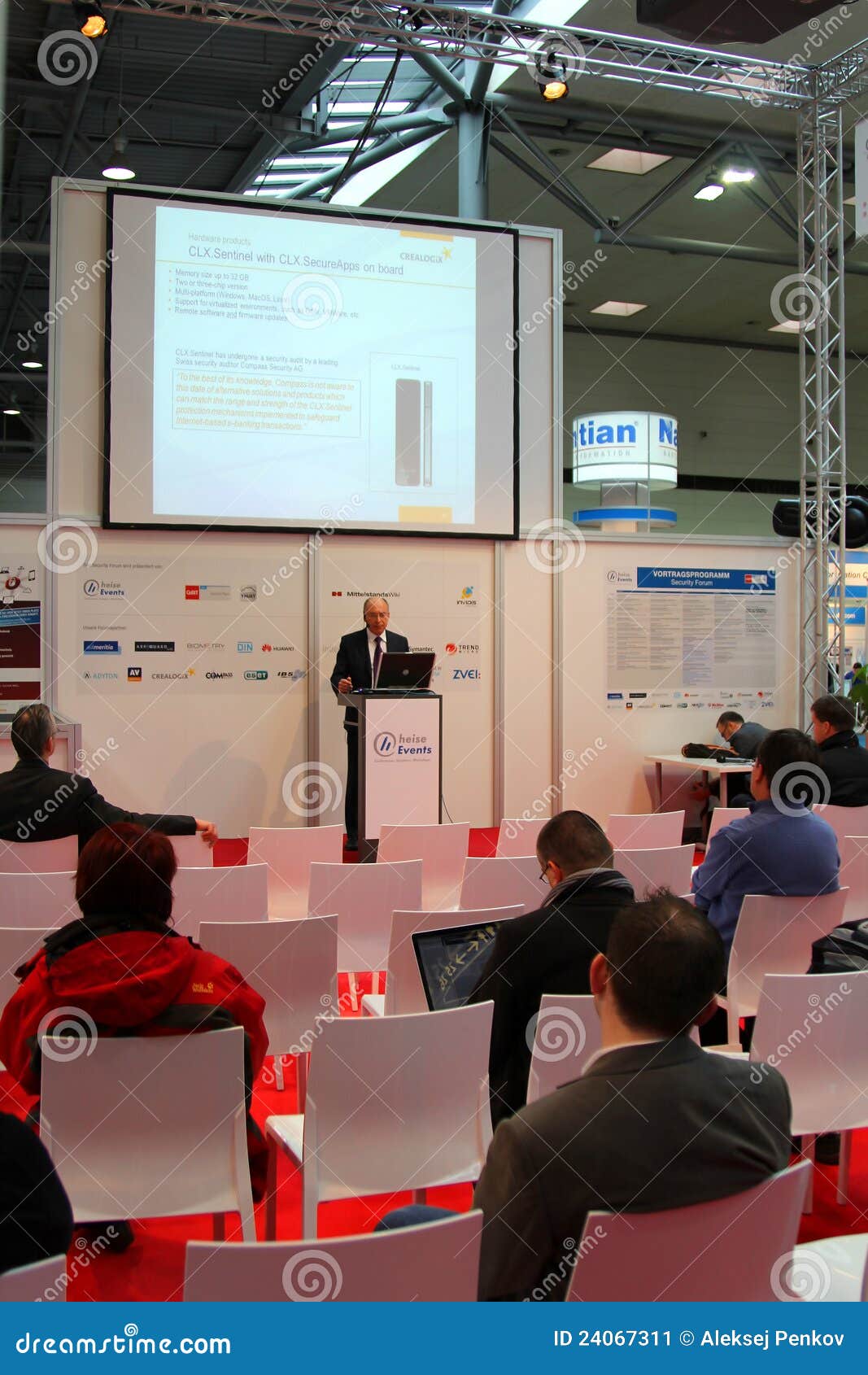 Presentation in CEBIT Computer Expo Editorial Photo - Image of hannover ...