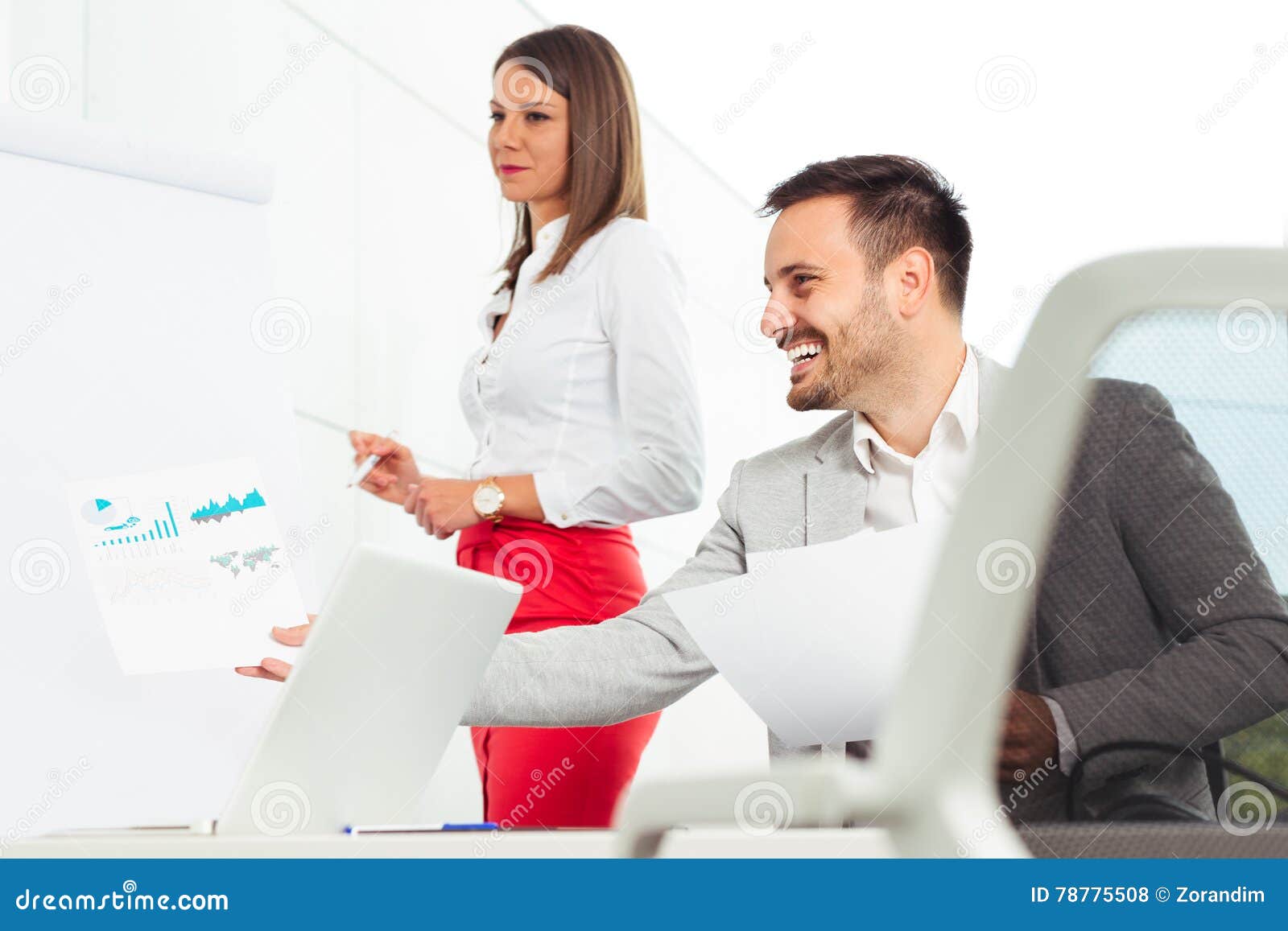 Presentation and Collaboration by Business People Stock Photo - Image ...