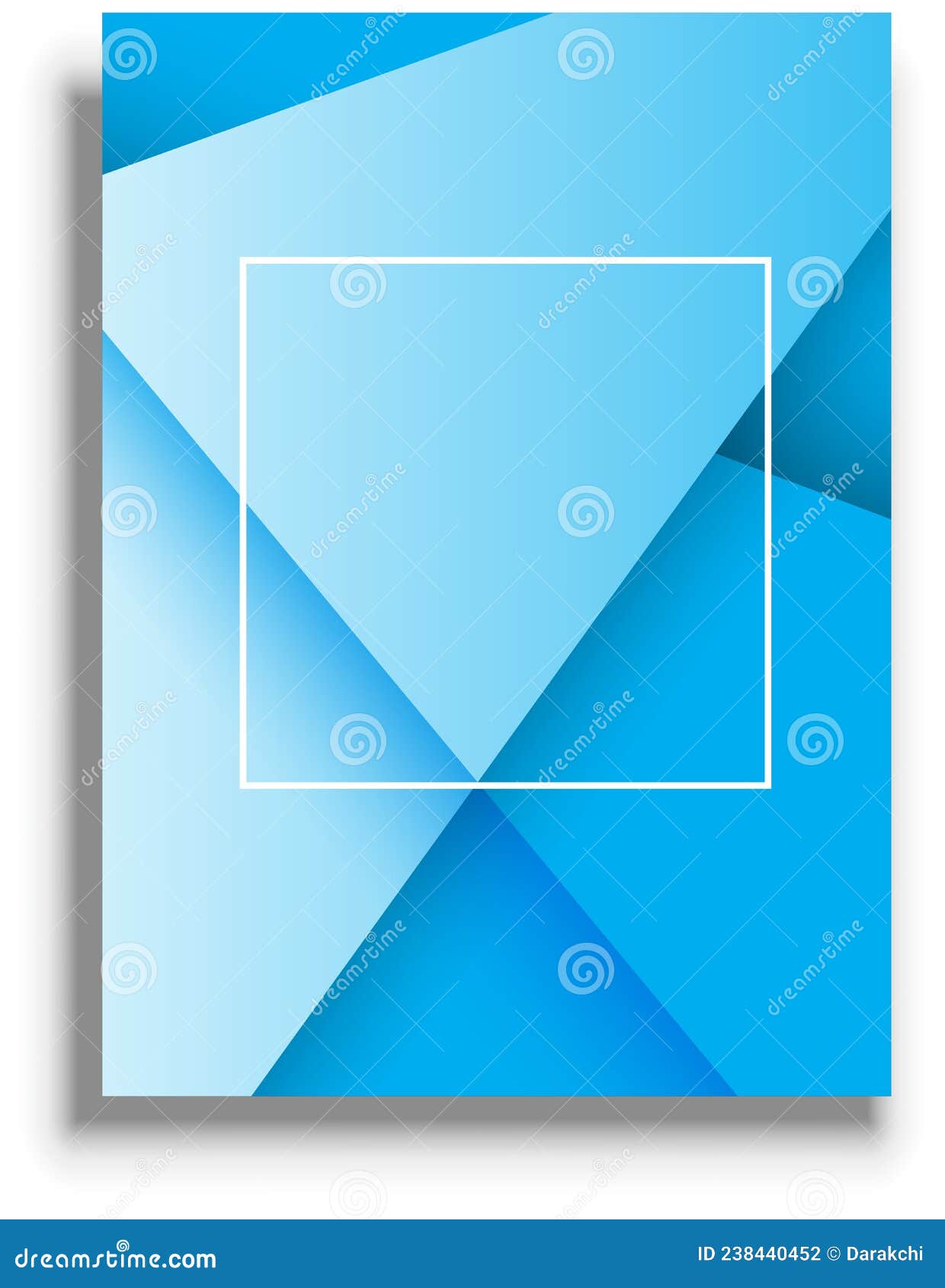 Presentation Cover Template, Blue Vector Background Stock Vector ...