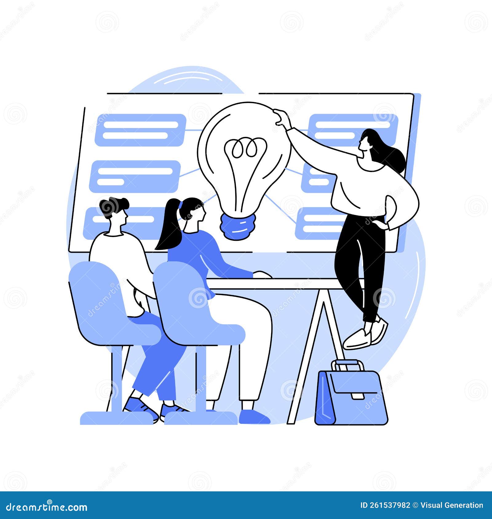 Presentation Creation Tool Isolated Cartoon Vector Illustrations. Stock ...
