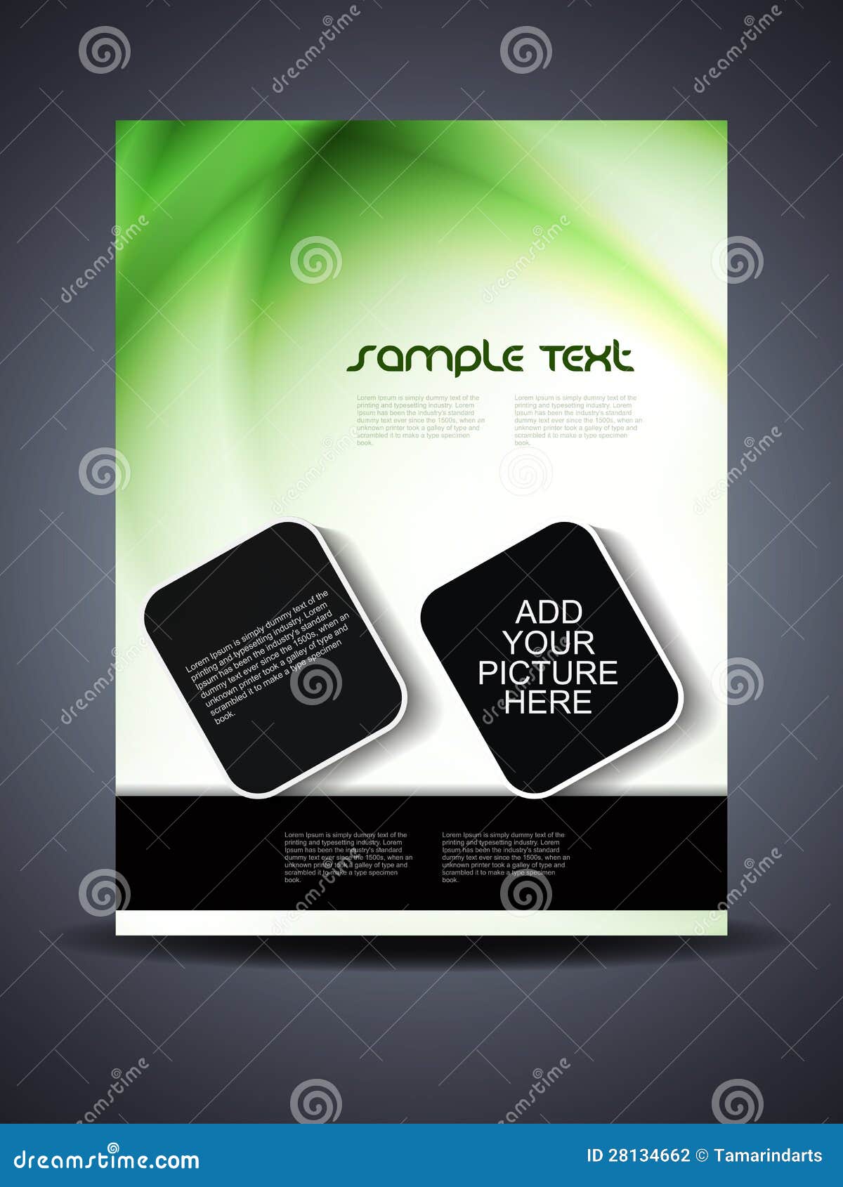 Presentation of Creative Flyer Design Stock Vector - Illustration of ...