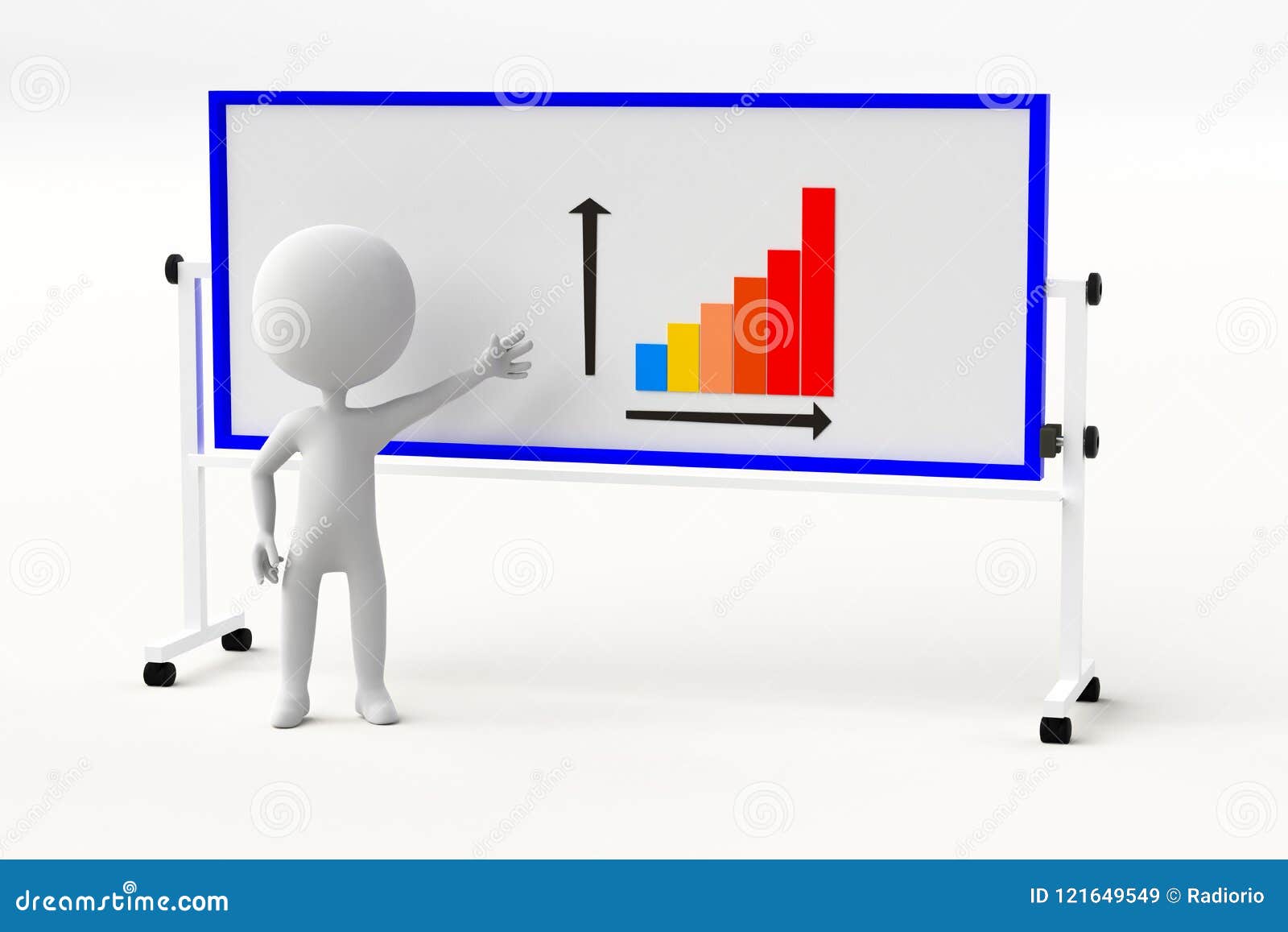 Presentation stock illustration. Illustration of leader - 121649549