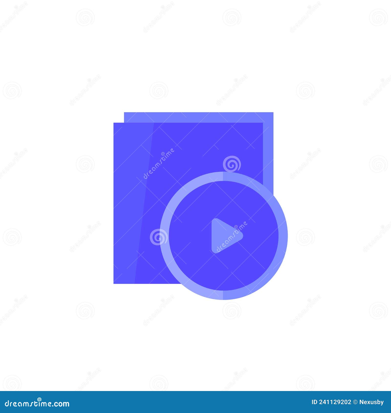 Presentation File Icon on White Stock Vector - Illustration of element ...