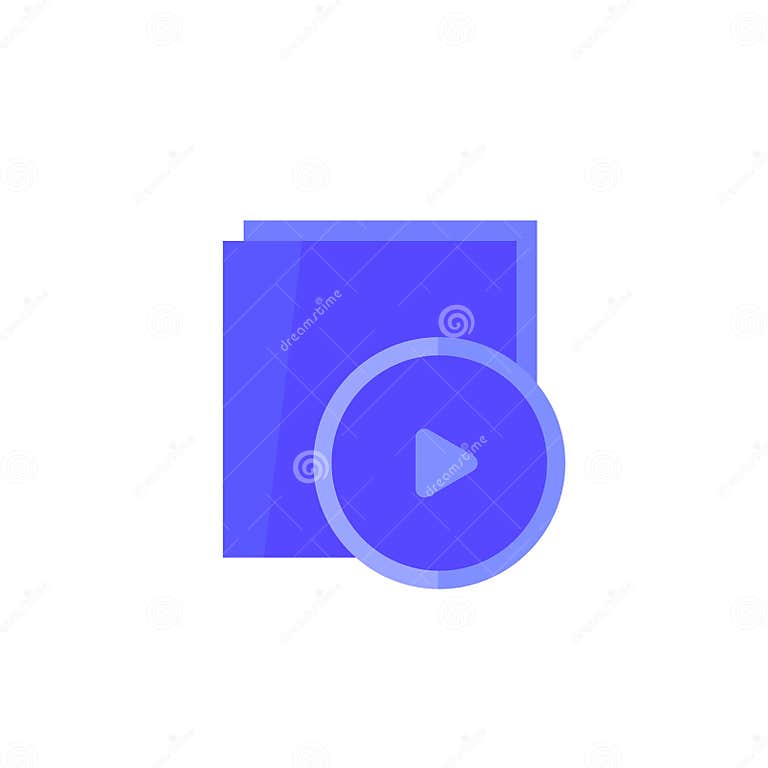 Presentation File Icon on White Stock Vector - Illustration of element ...