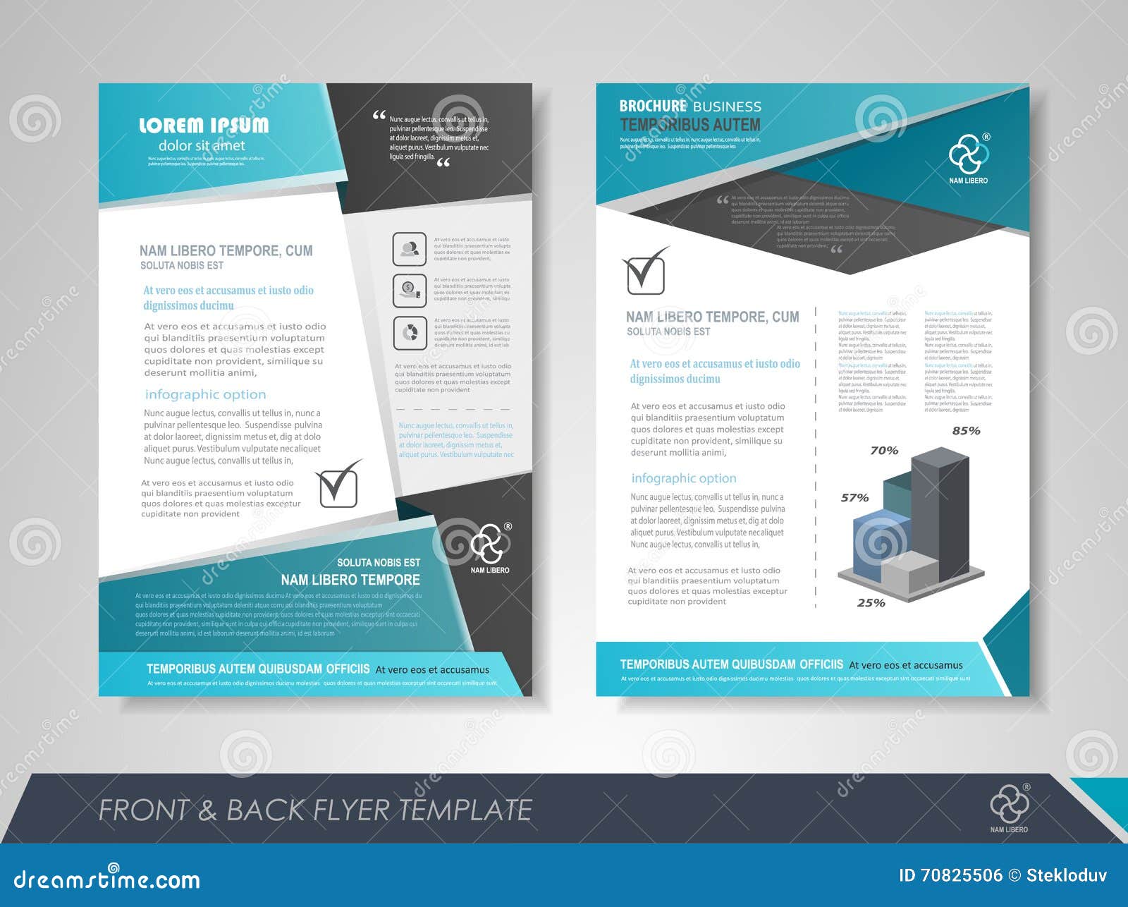 Presentation flyer design stock vector. Illustration of corporate ...