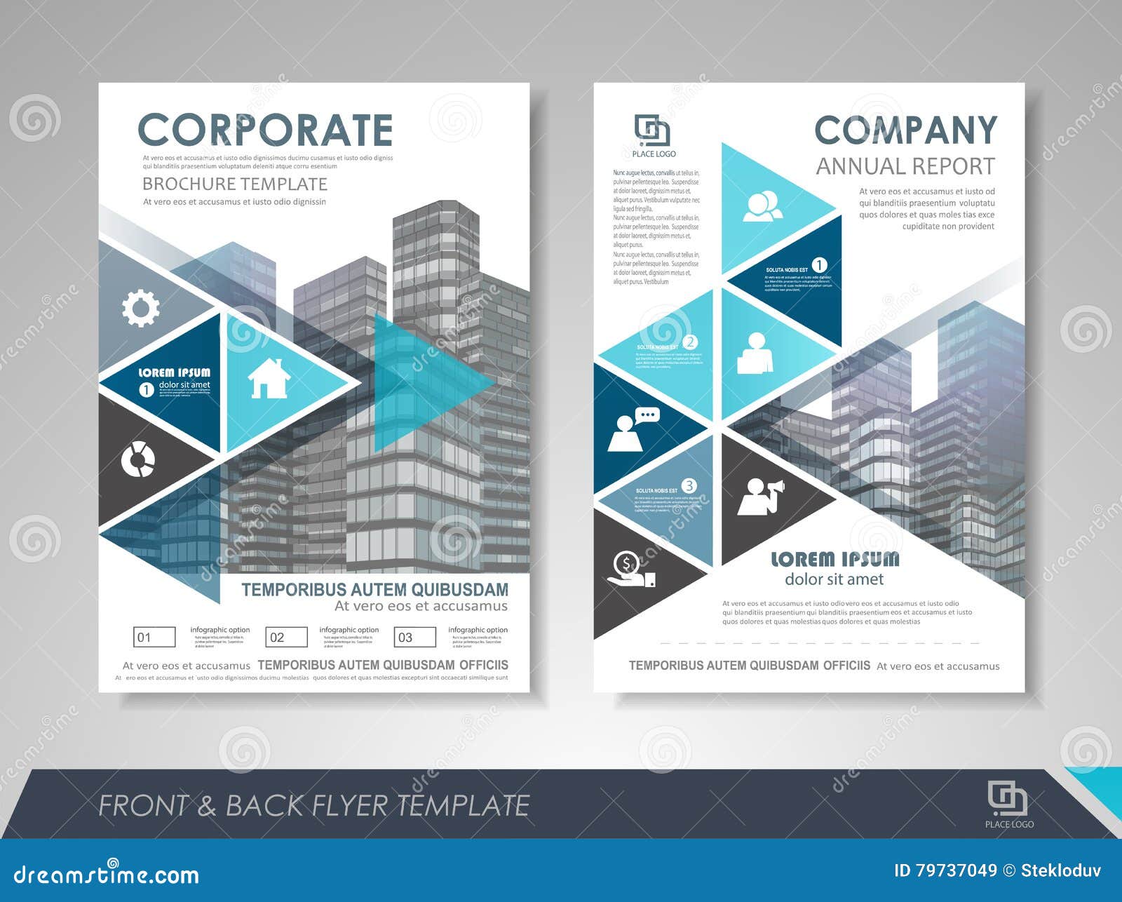 Presentation Flyer Design Template Stock Vector - Illustration of ...