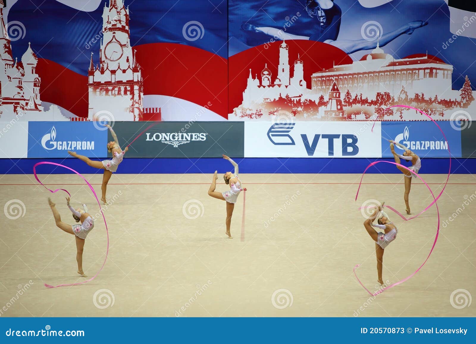 Presentation of Gymnasts with Ribbons Editorial Stock Photo - Image of ...