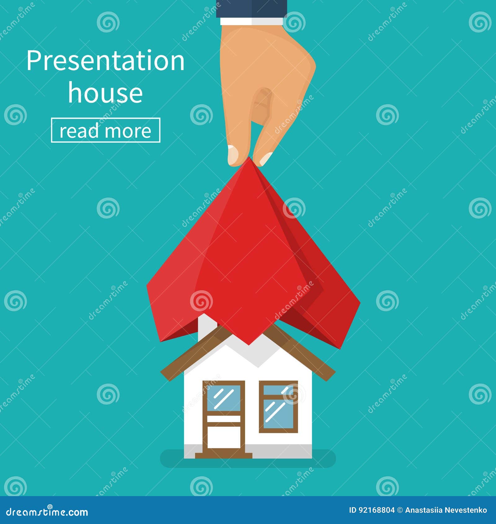 Presentation house. vector stock vector. Illustration of modern - 92168804