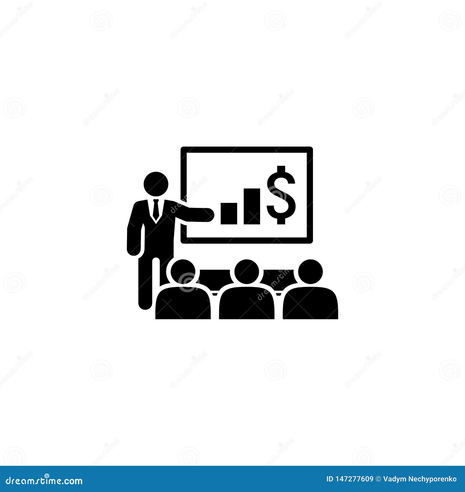 Presentation Icon. Business Concept Stock Illustration - Illustration ...