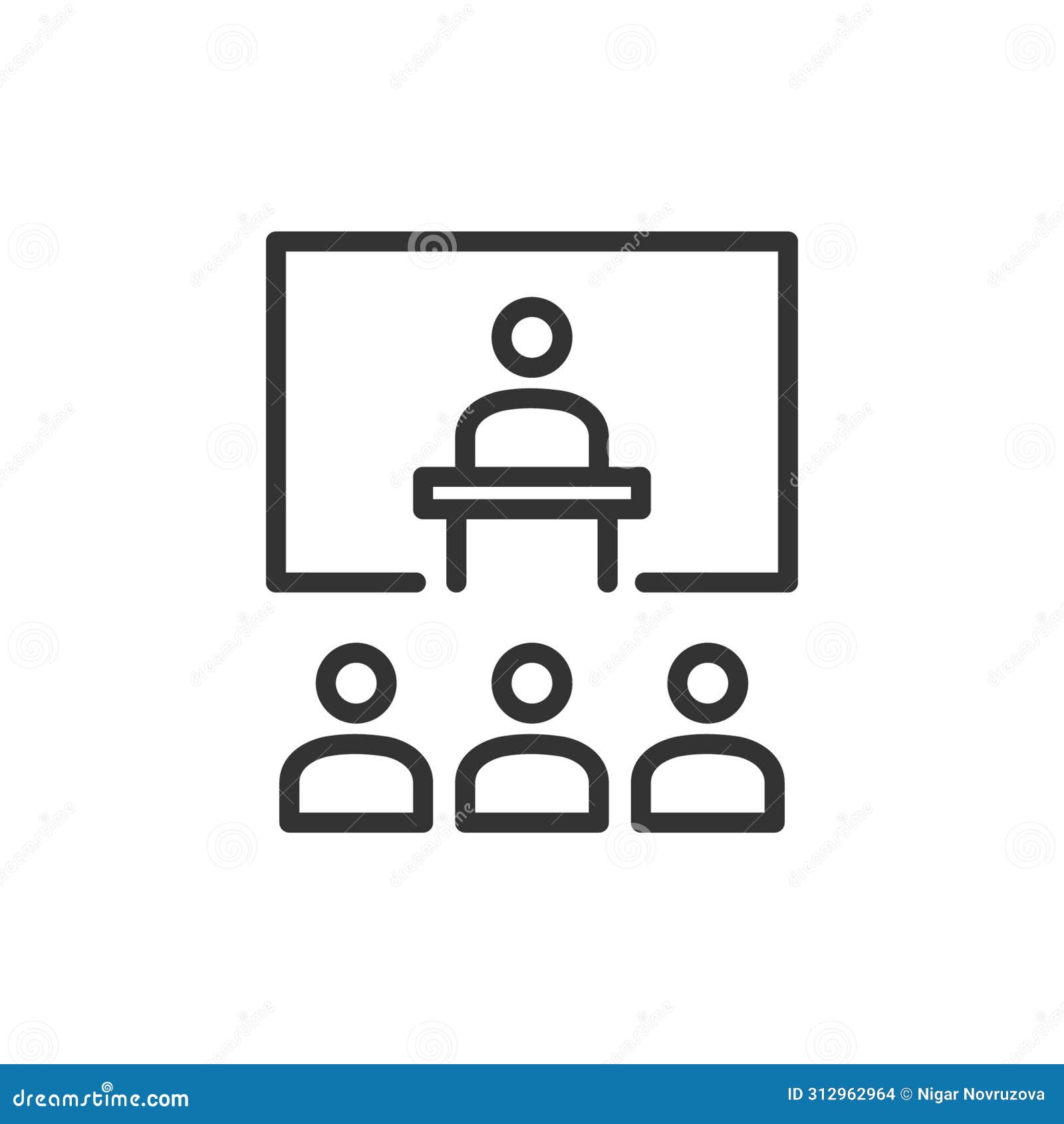 Presentation Icon. Business Teamwork, Team Building, Work Group and ...