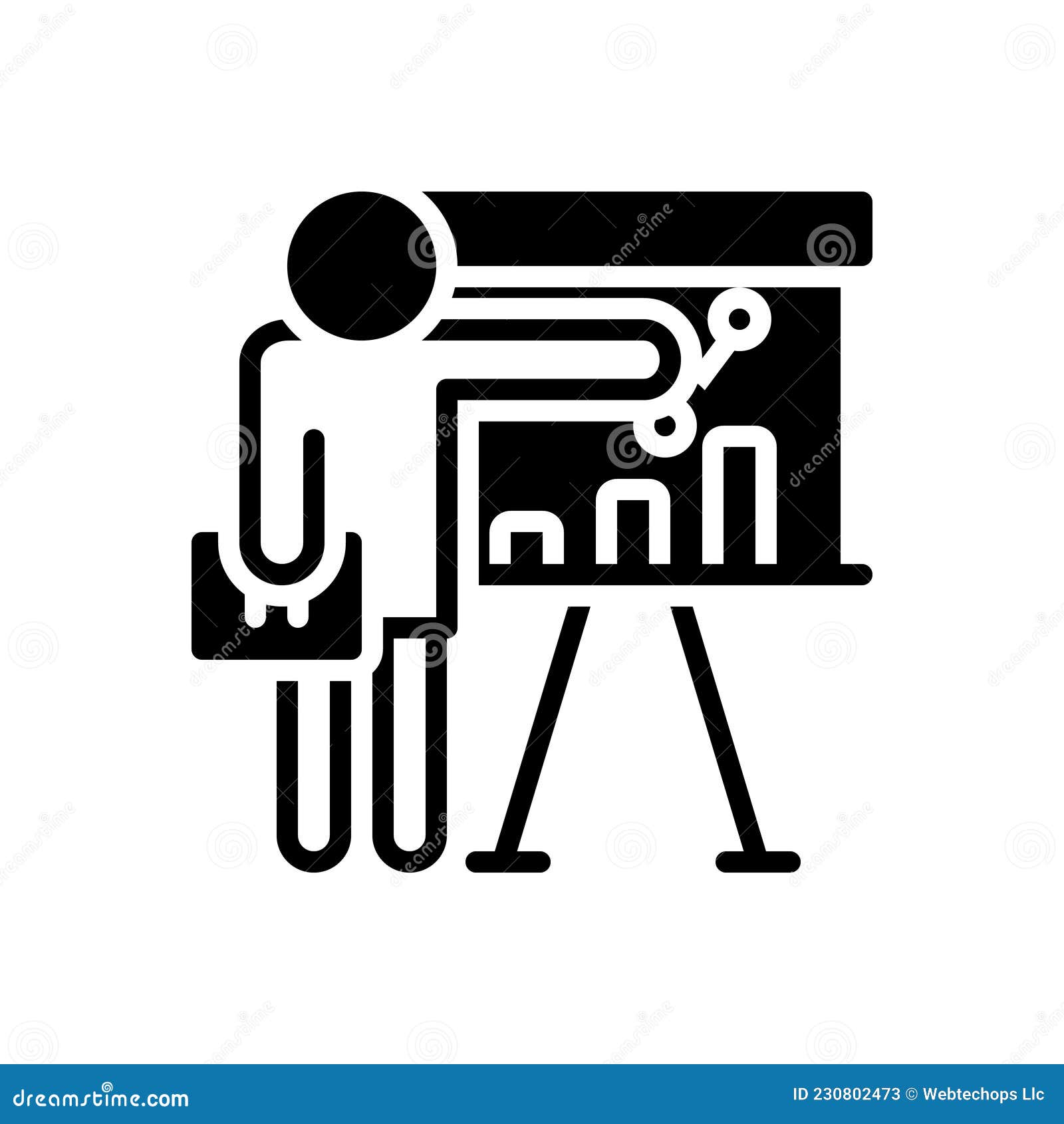 Black Solid Icon for Presentation, Demo and Project Stock Vector ...