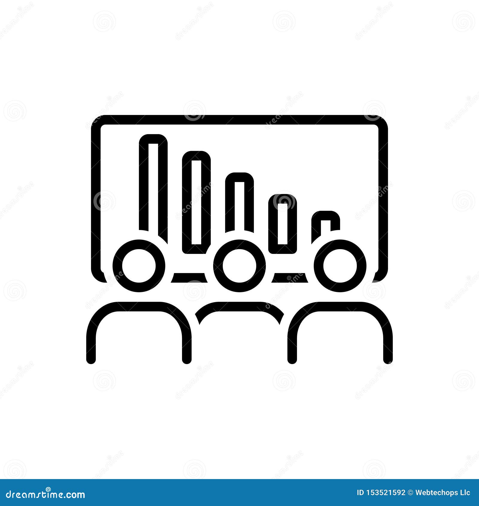 Black Line Icon for Presentation, Demonstration and Proposal Stock ...
