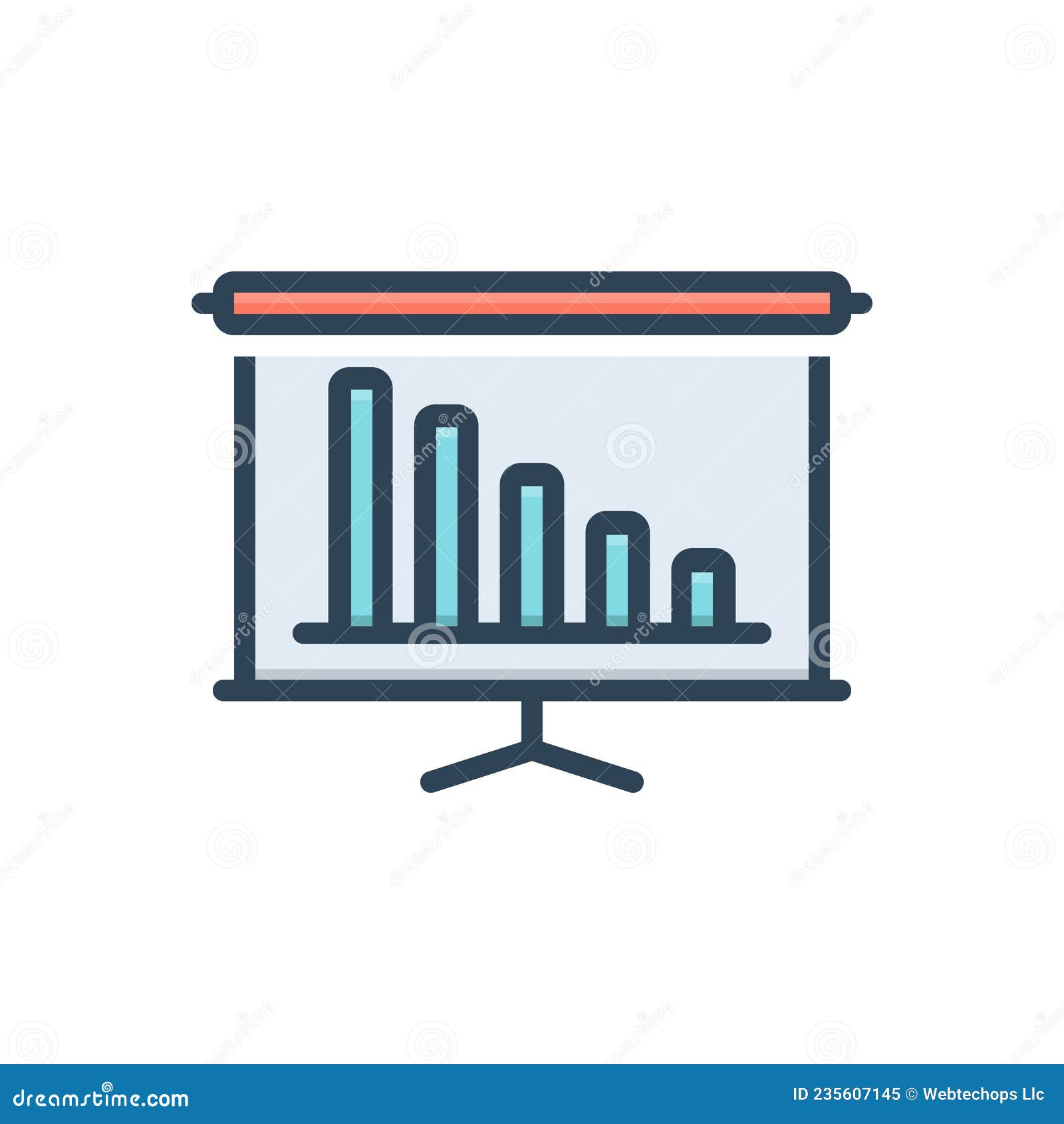 Color Illustration Icon for Presentation, Demonstration and Release ...