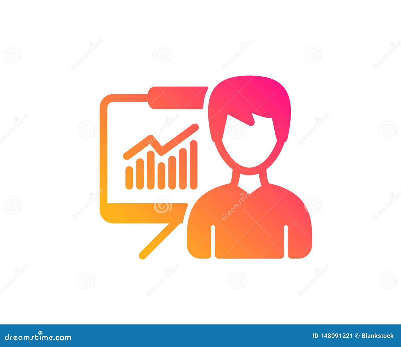 Presentation Icon. Education Sign. Vector Stock Vector - Illustration ...