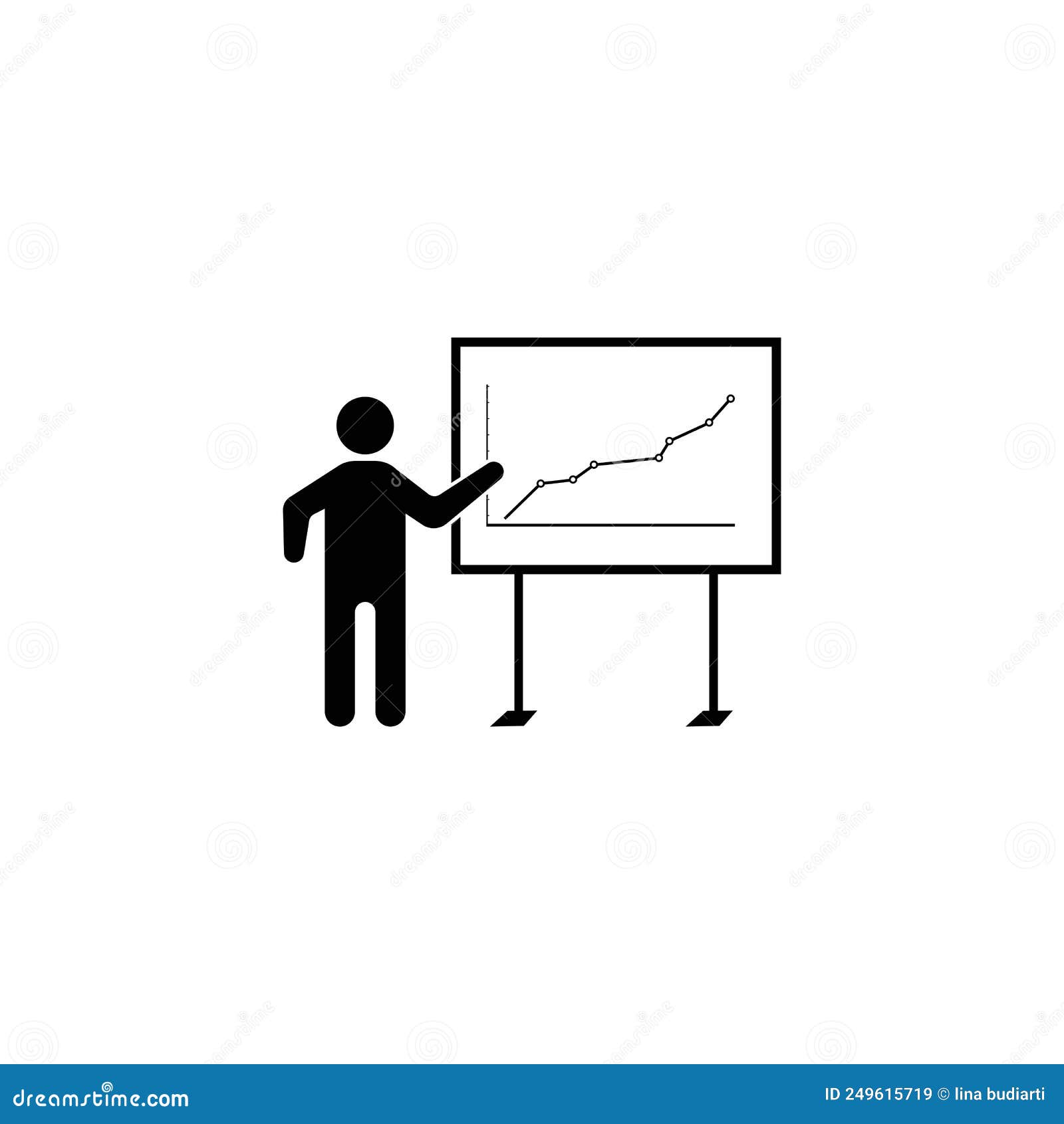Presentation Icon stock illustration. Illustration of mobile - 249615719