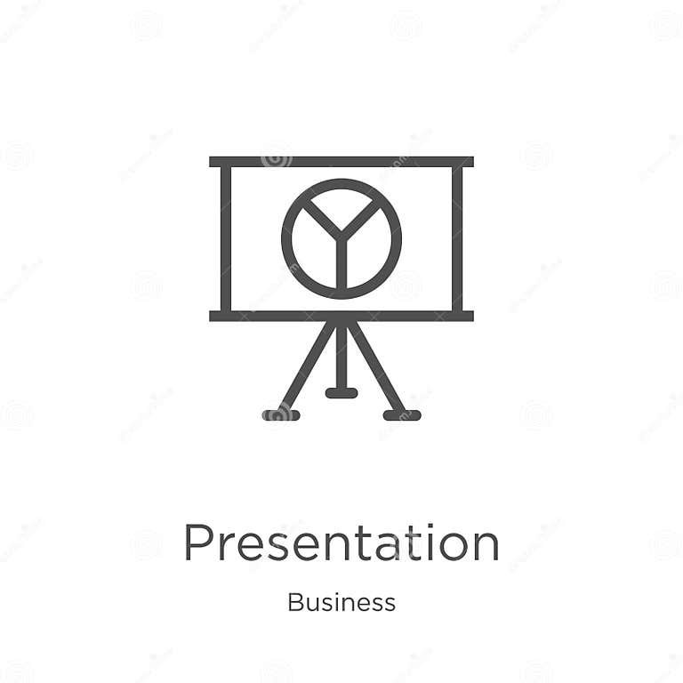 Presentation Icon Vector from Business Collection. Thin Line ...