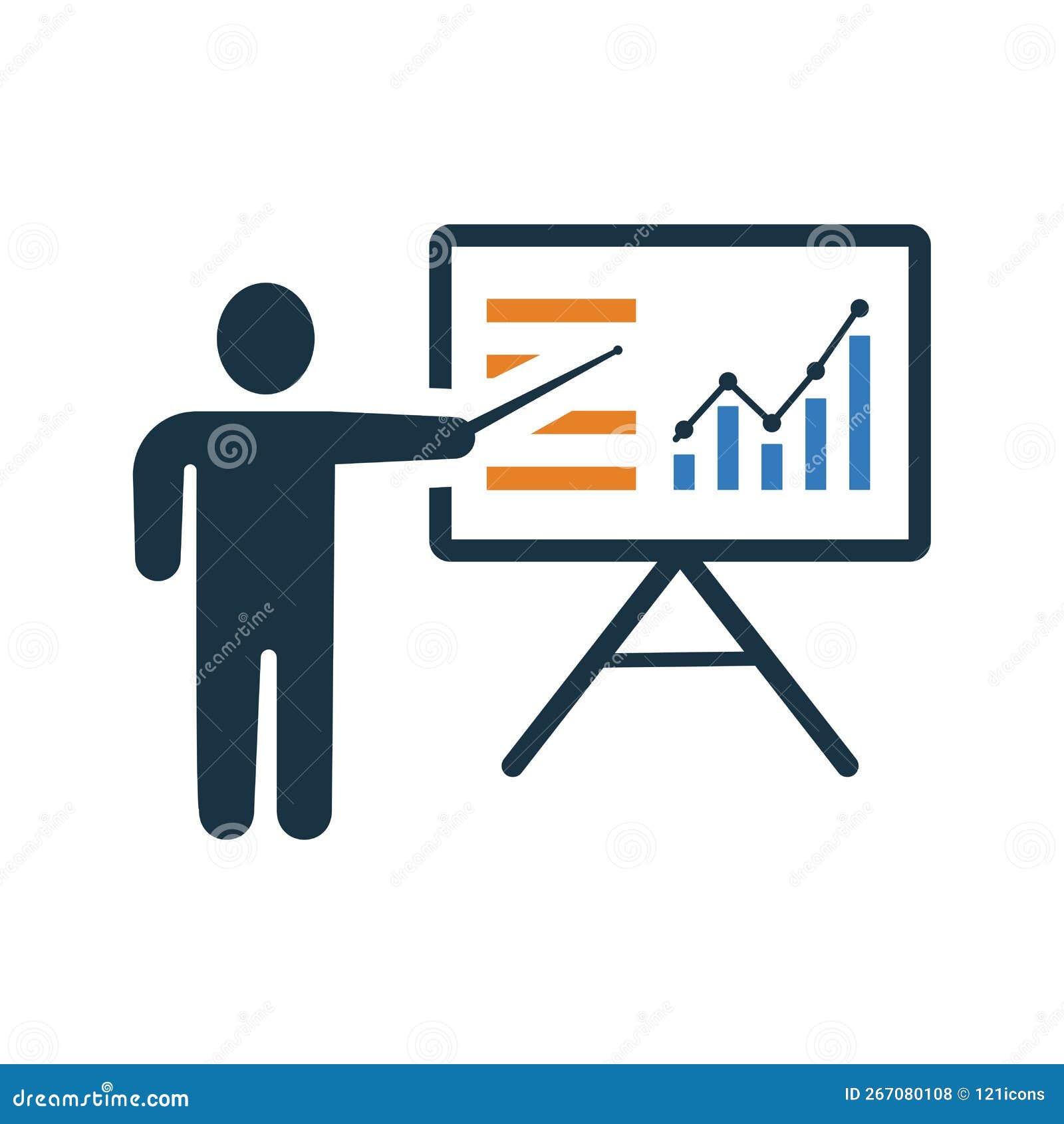 Presentation Icon. Vector Graphics Stock Illustration - Illustration of ...