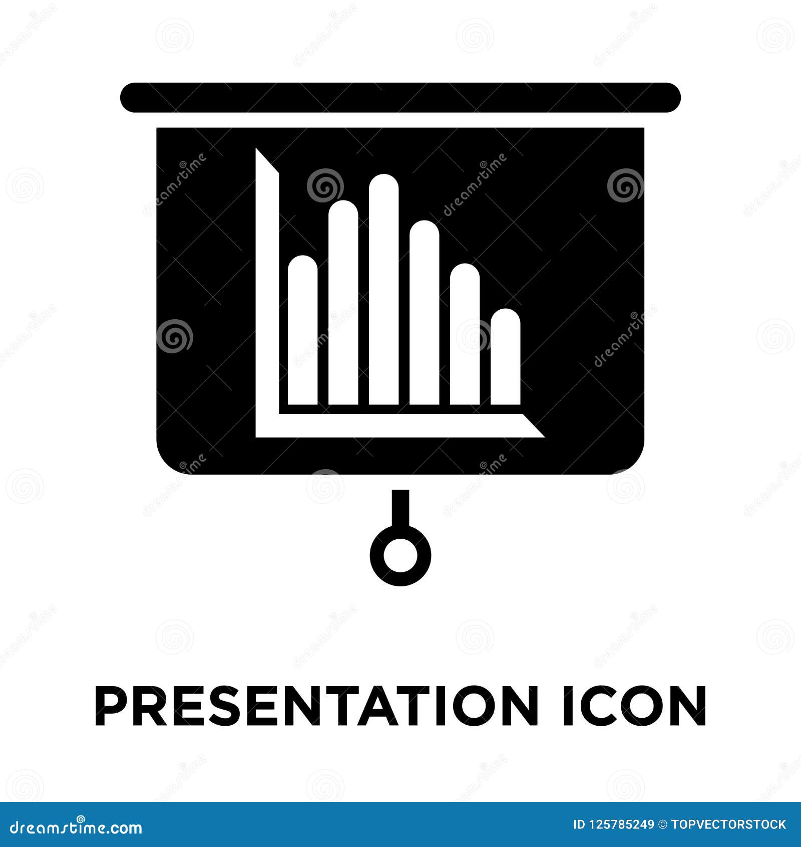 Presentation Icon Vector Isolated on White Background, Logo Concept of ...