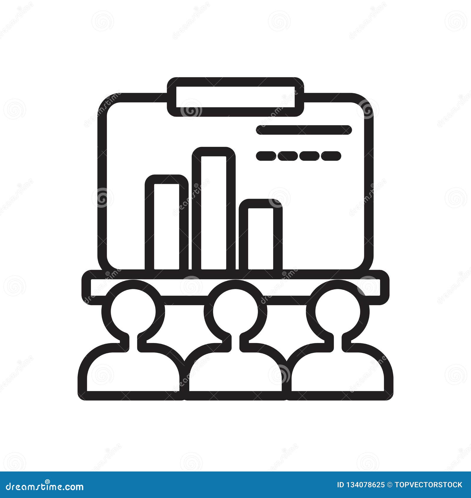 Presentation Icon Vector Isolated on White Background, Presentation ...