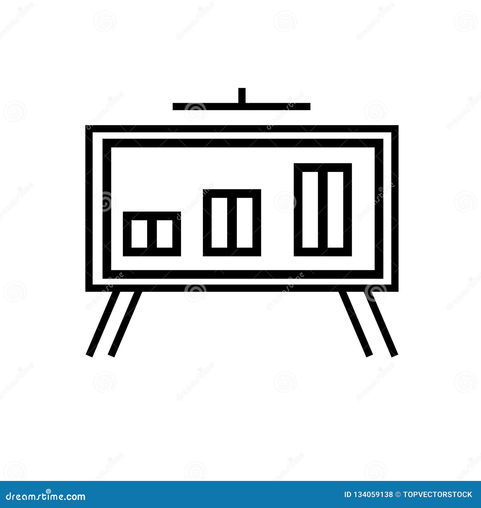 Presentation Icon Vector Isolated on White Background, Presentation ...