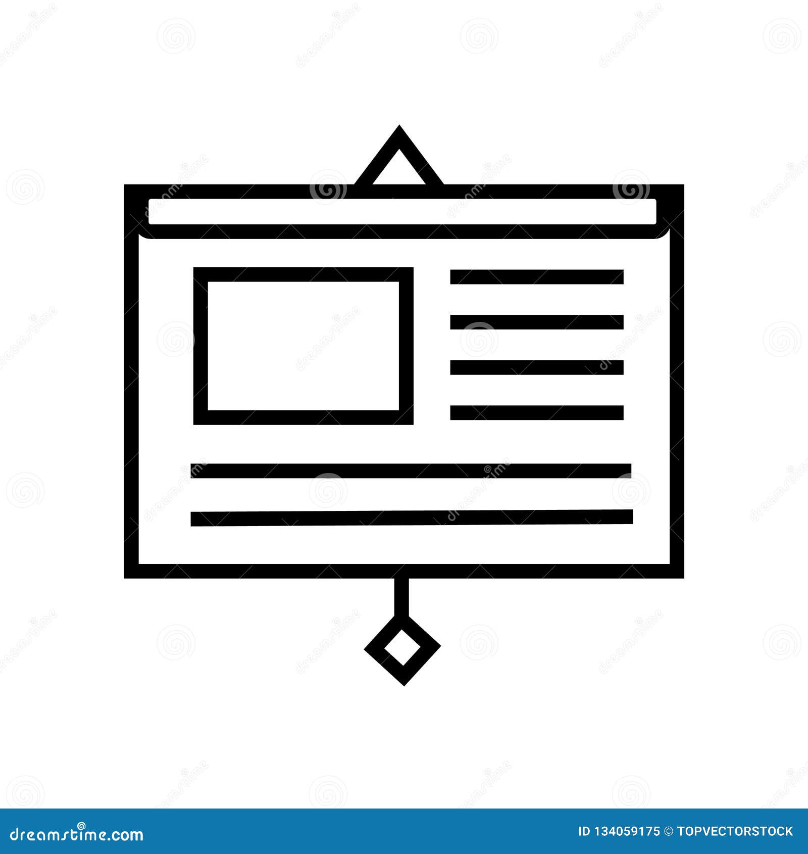 Presentation Icon Vector Isolated on White Background, Presentation ...