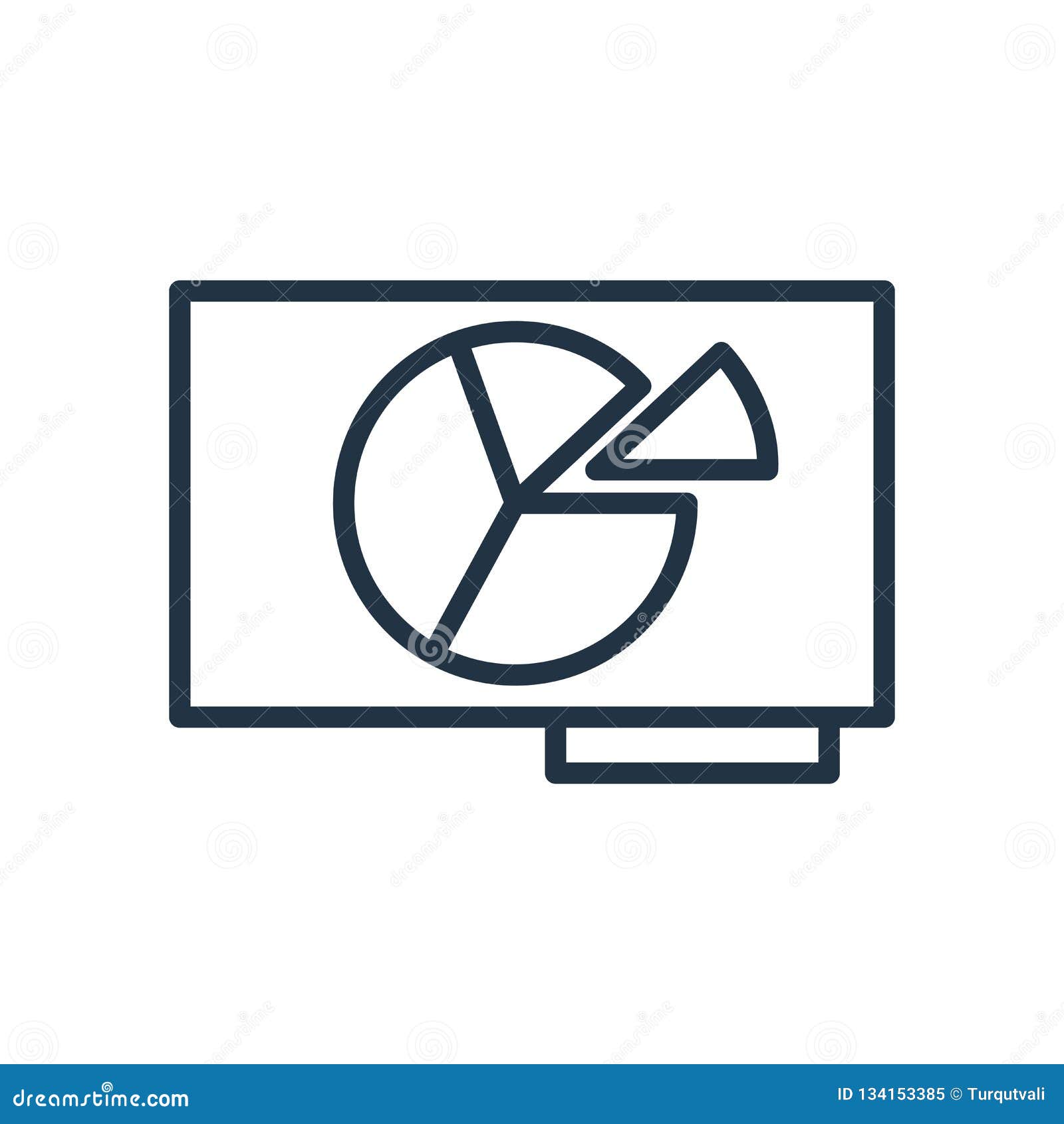 Presentation Icon Vector Isolated on White Background, Presentation ...