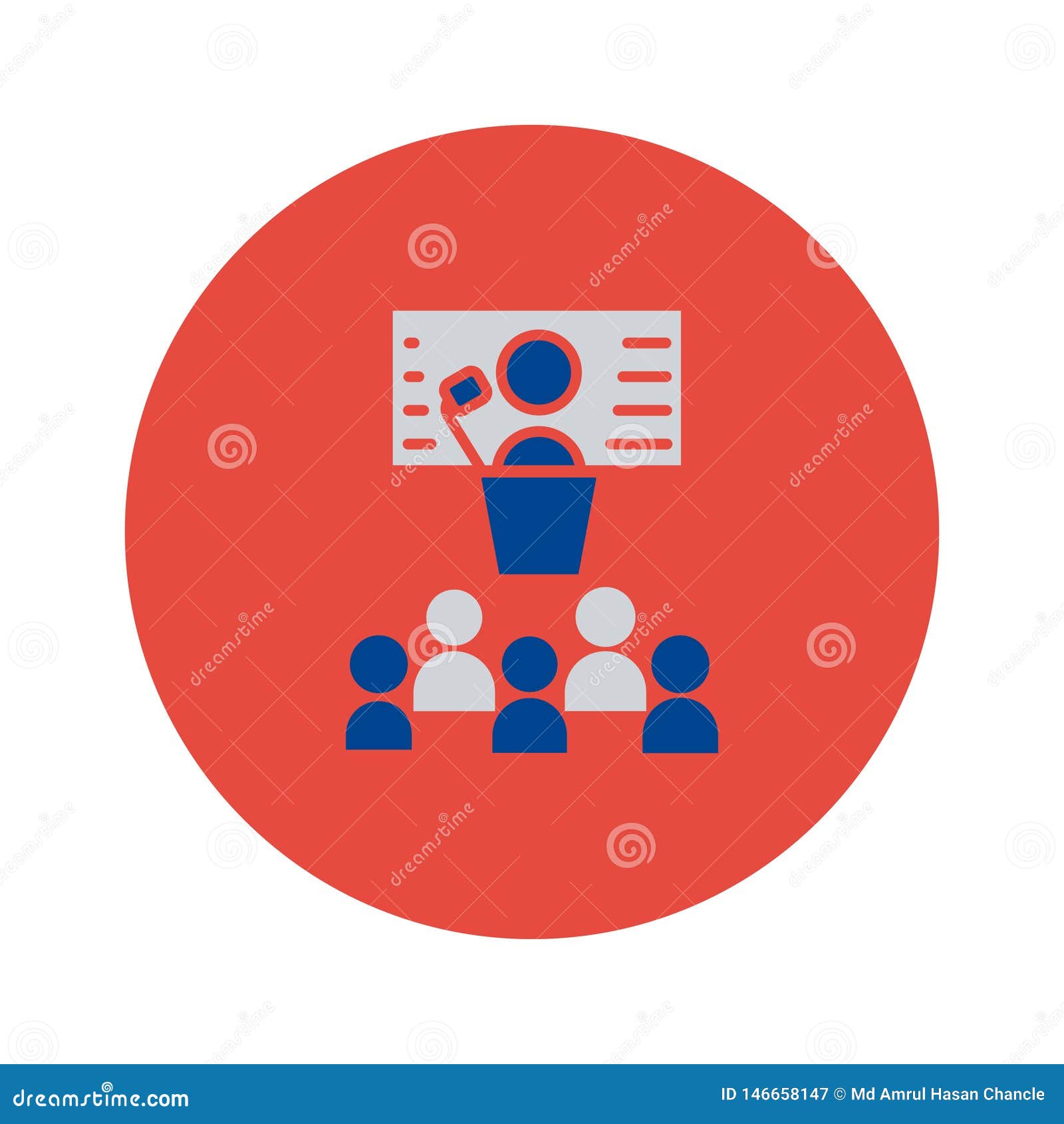 Presentation Icon. Vector Sign Symbol Presentation Icon Stock ...